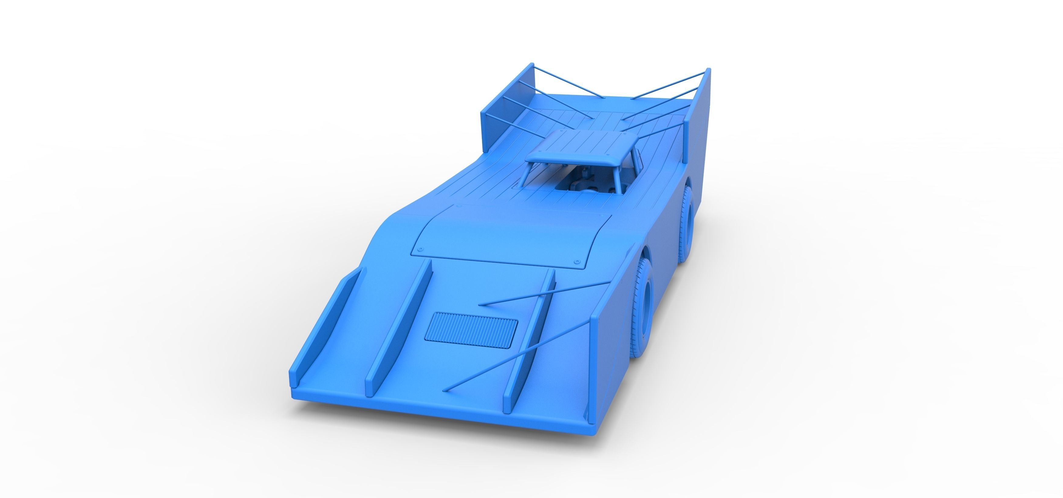 Vintage Outlaw dirt late model race car Scale 1 to 25 3D model 3D ...