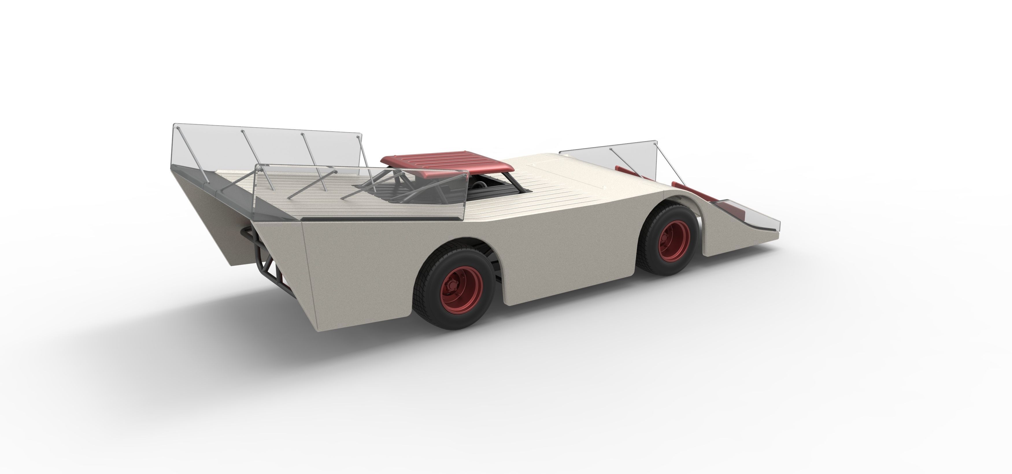 Vintage Outlaw dirt late model race car Scale 1 to 25 3D model 3D ...