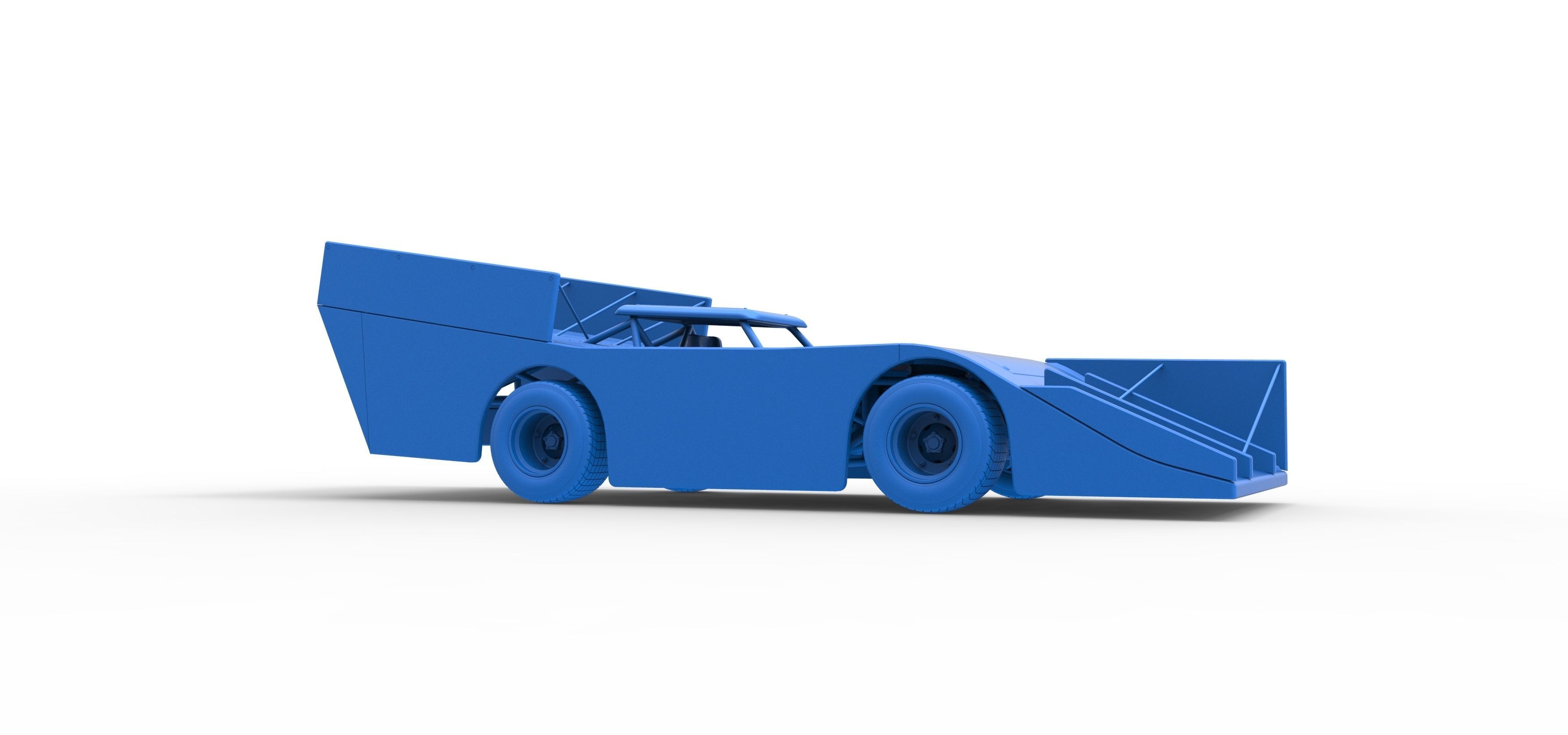 Vintage Outlaw dirt late model race car Scale 1 to 25 3D model 3D ...