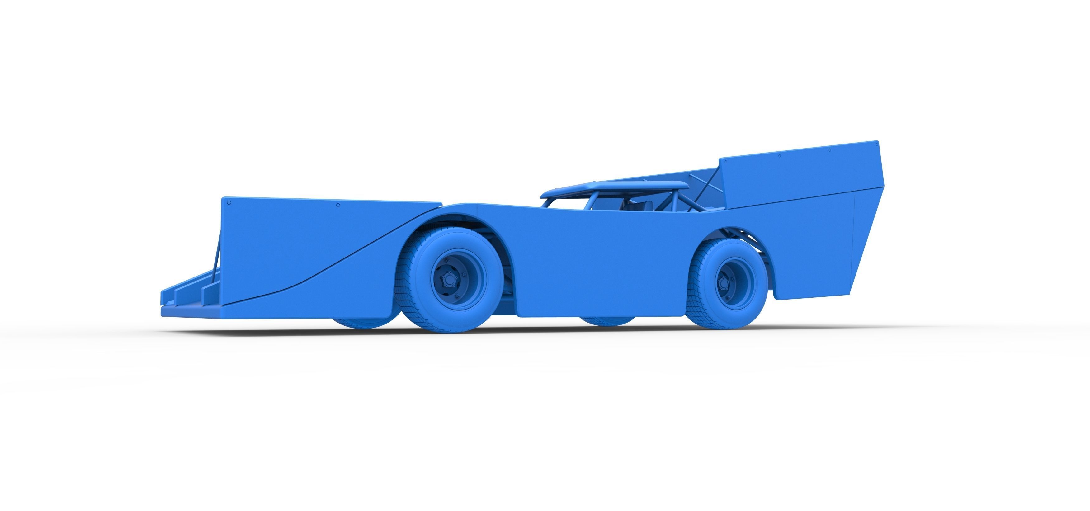 Vintage Outlaw dirt late model race car Scale 1 to 25 3D model 3D ...