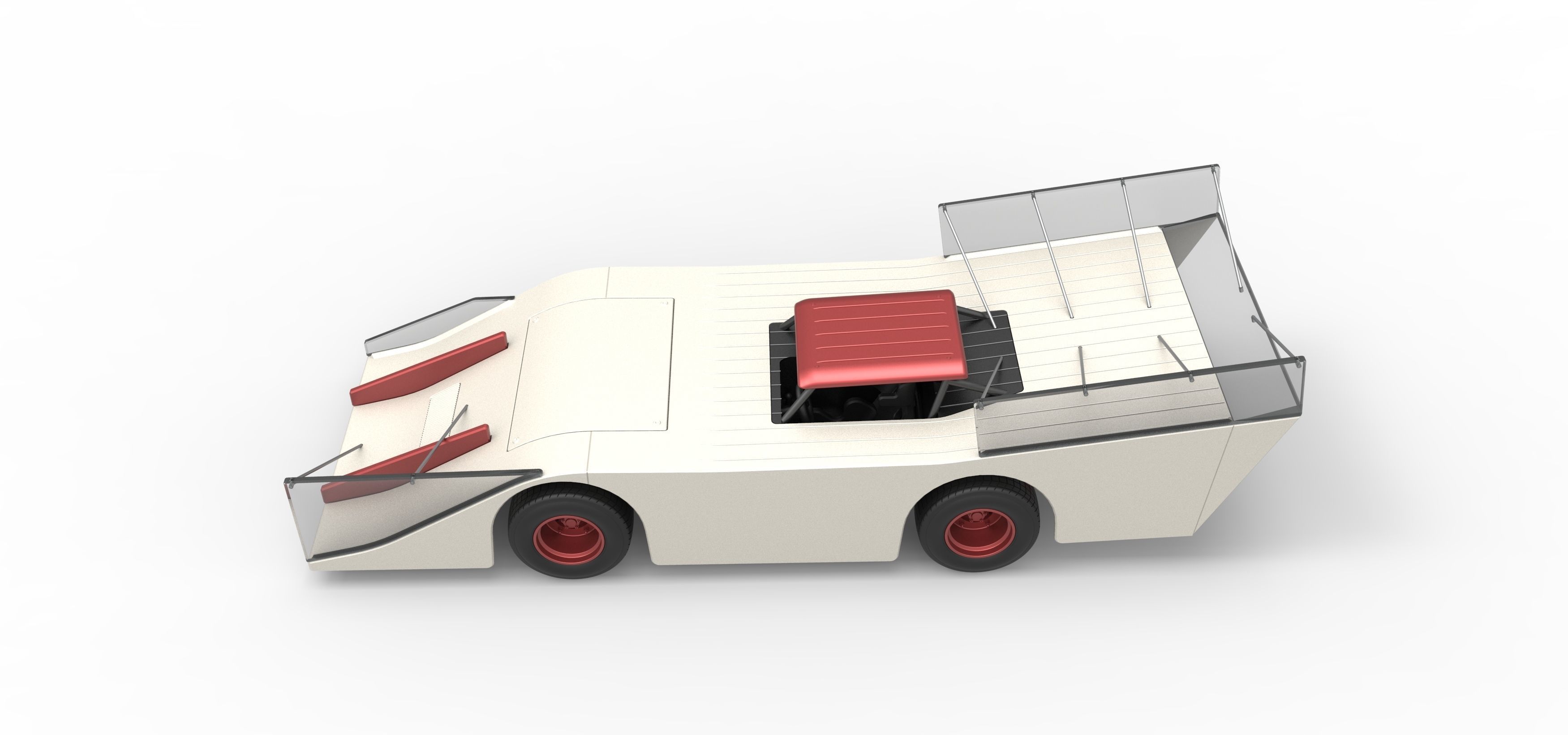 Vintage Outlaw dirt late model race car Scale 1 to 25 3D model 3D ...