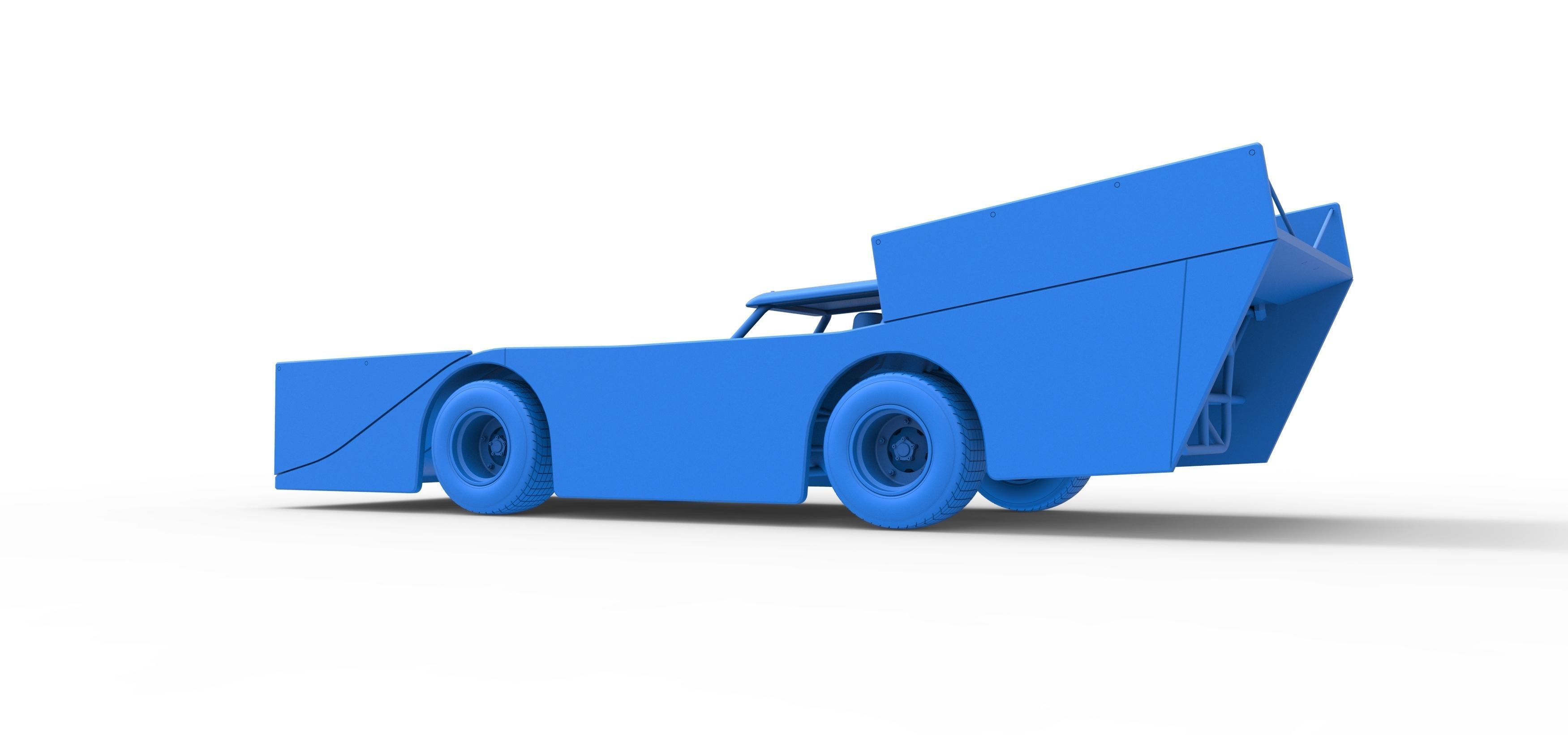 Vintage Outlaw dirt late model race car Scale 1 to 25 3D model 3D ...