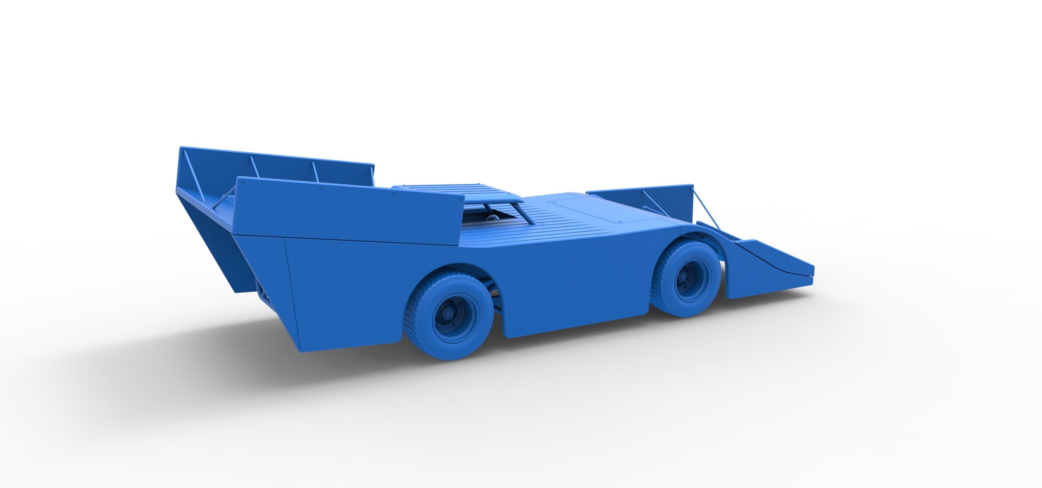 Vintage Outlaw dirt late model race car Scale 1 to 25 3D model 3D ...