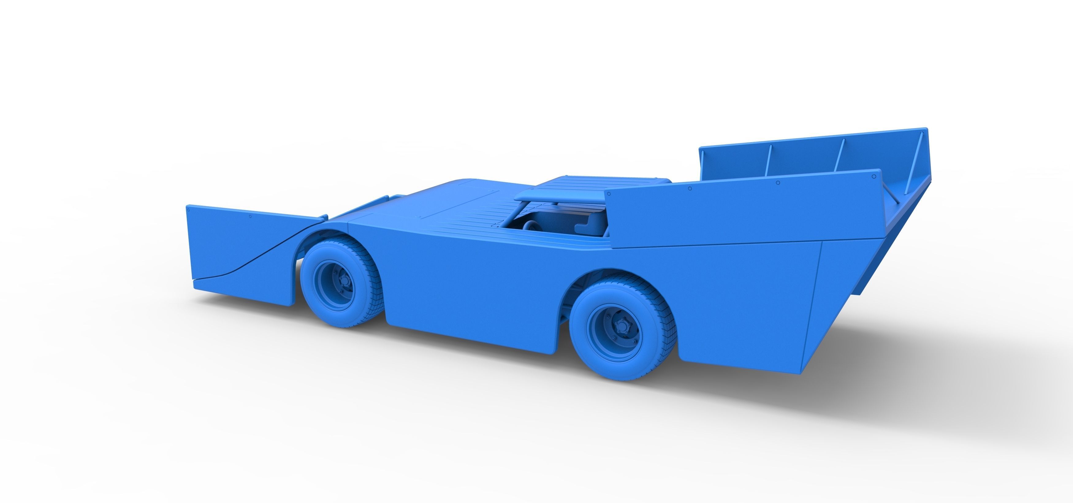 Vintage Outlaw dirt late model race car Scale 1 to 25 3D model 3D ...