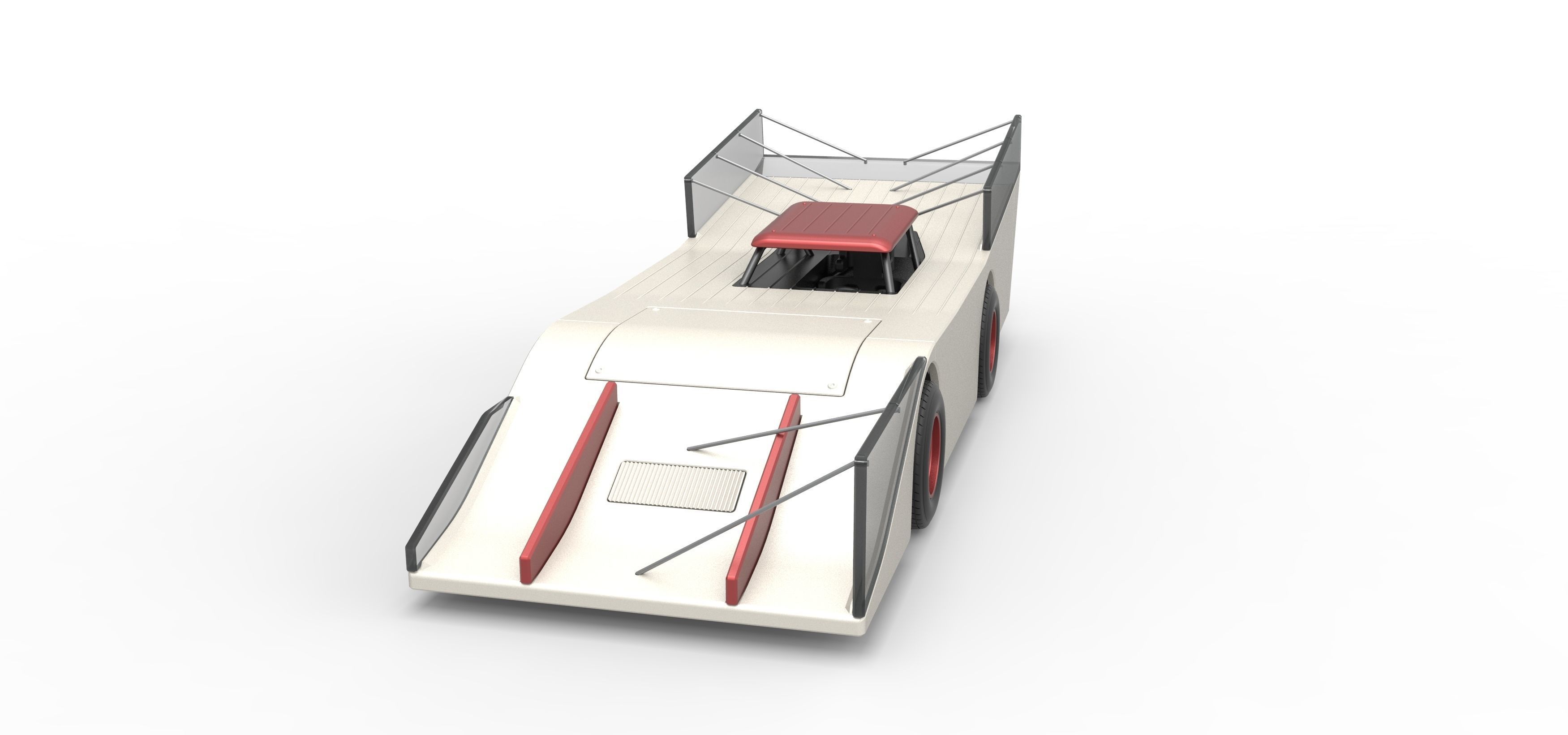 Vintage Outlaw dirt late model race car Scale 1 to 25 3D model 3D ...