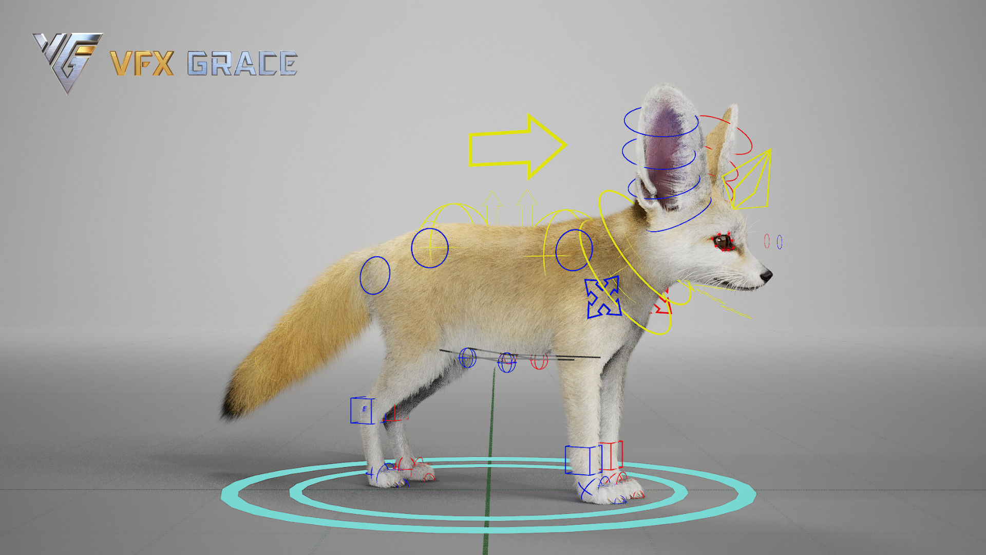 Fennec UE Character Asset 3D model animated rigged | CGTrader