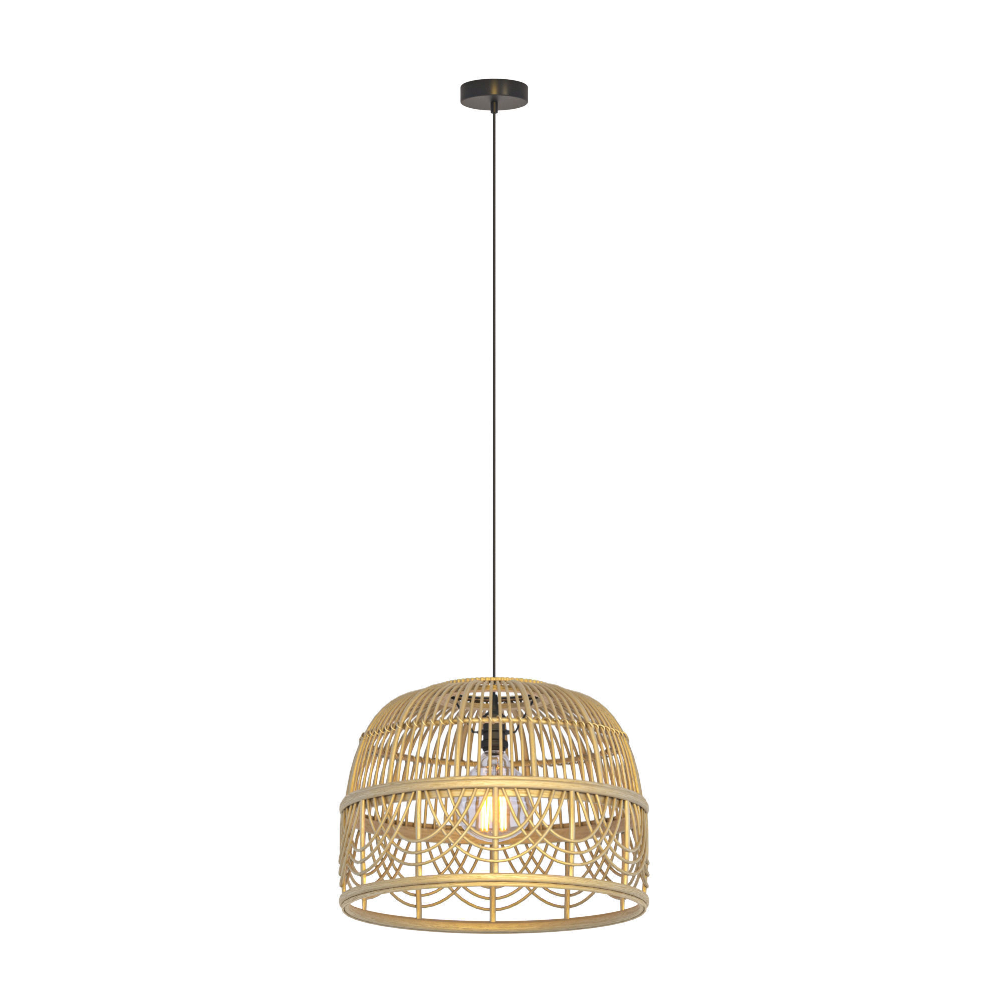 QAZQA - Michelle pendant rattan lamp 3D model | CGTrader