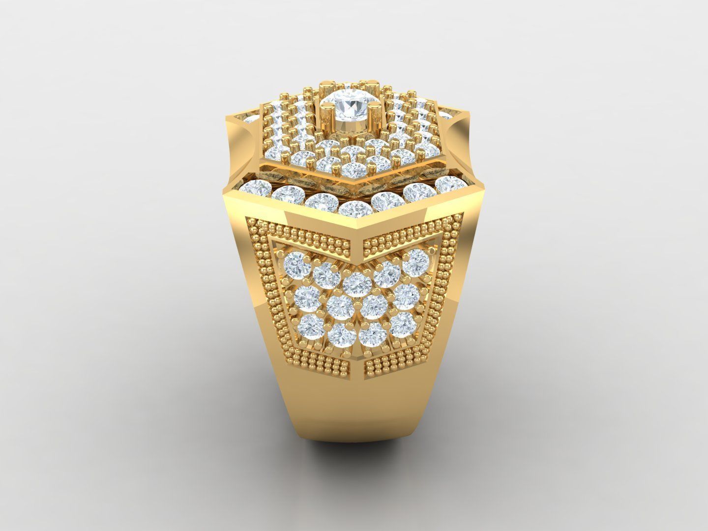 Diamond Man Ring 1MR11 3D model 3D printable | CGTrader