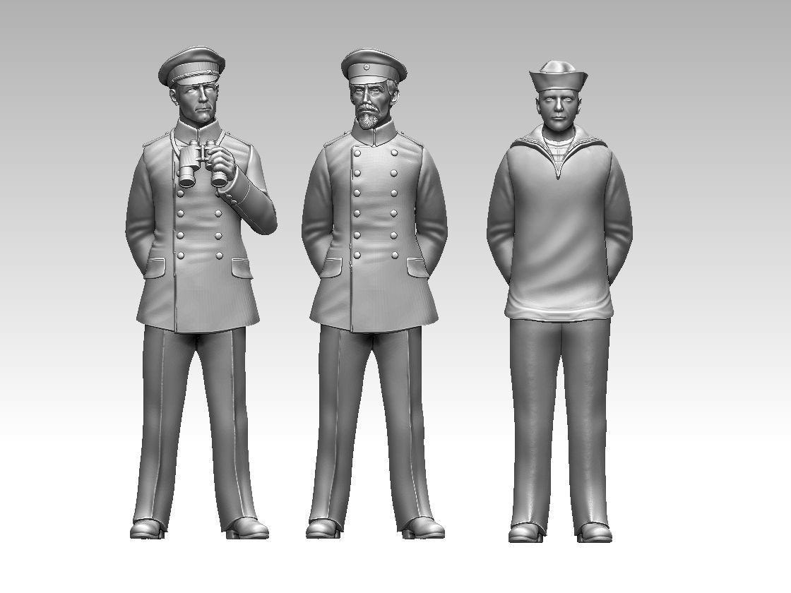retro people 3D model 3D printable | CGTrader