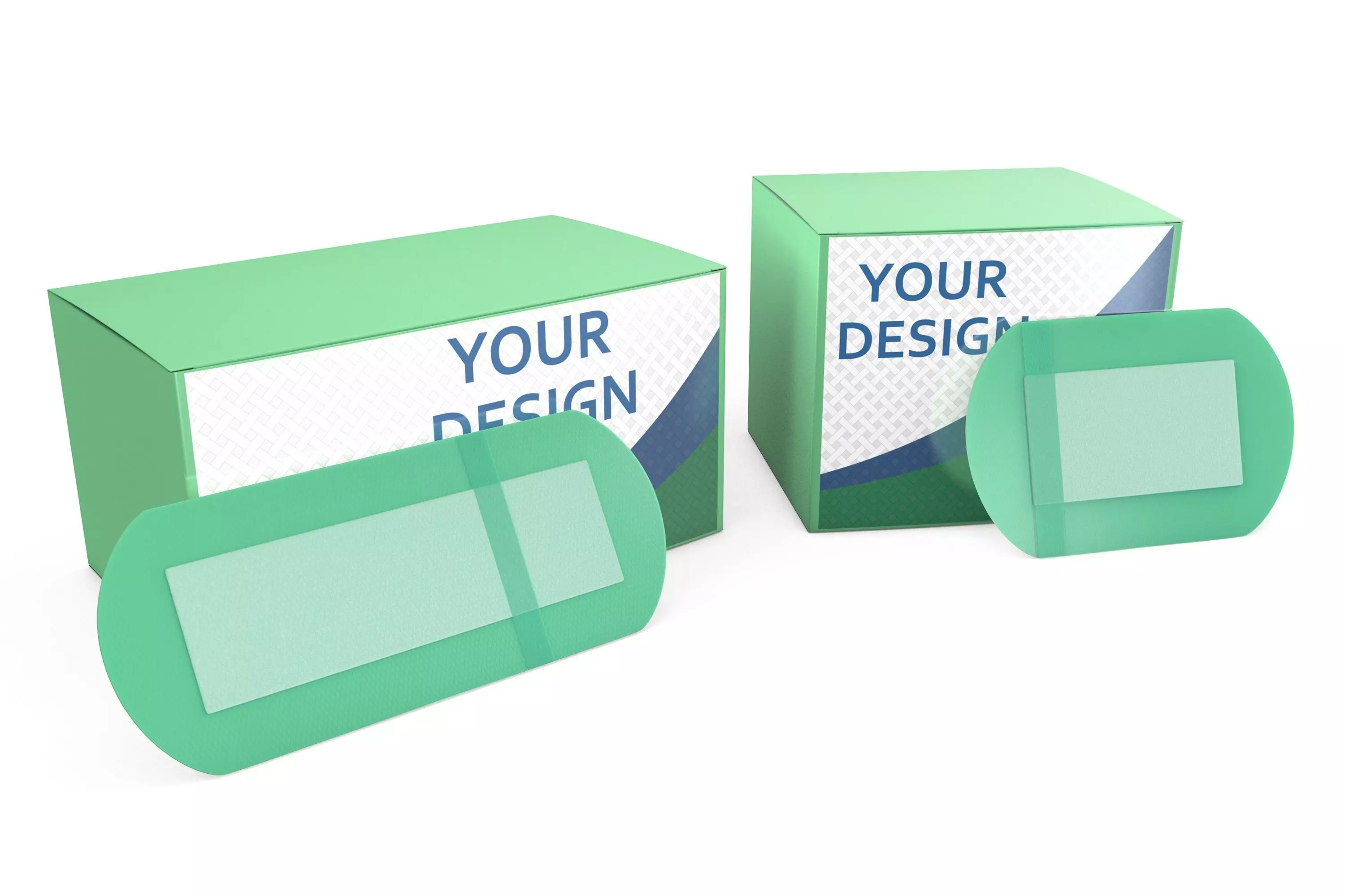 Boxes With Medical Plasters 3D model | CGTrader