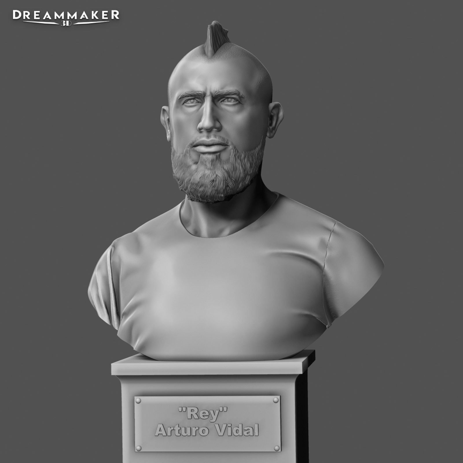 Arturo Vidal Bust 3D model 3D printable | CGTrader