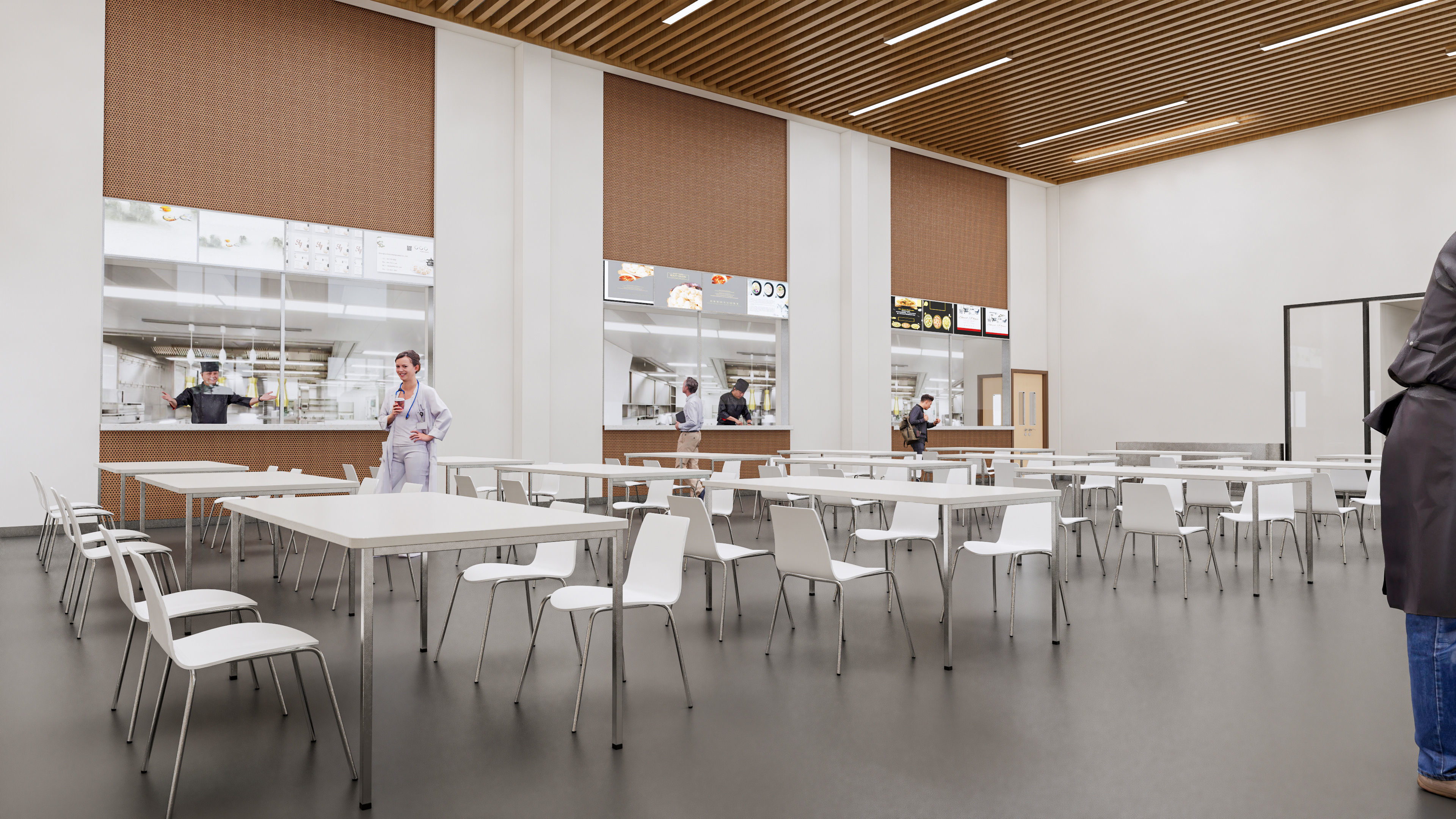 Hospital Interior canteen restaurant Healthcare 3D model | CGTrader