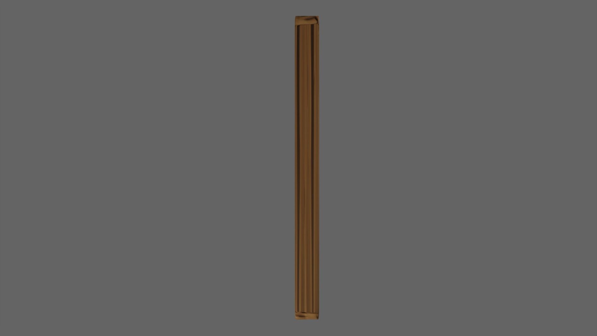 3D model Simple Low Poly Wood Plank Asset with Textures VR / AR / low ...
