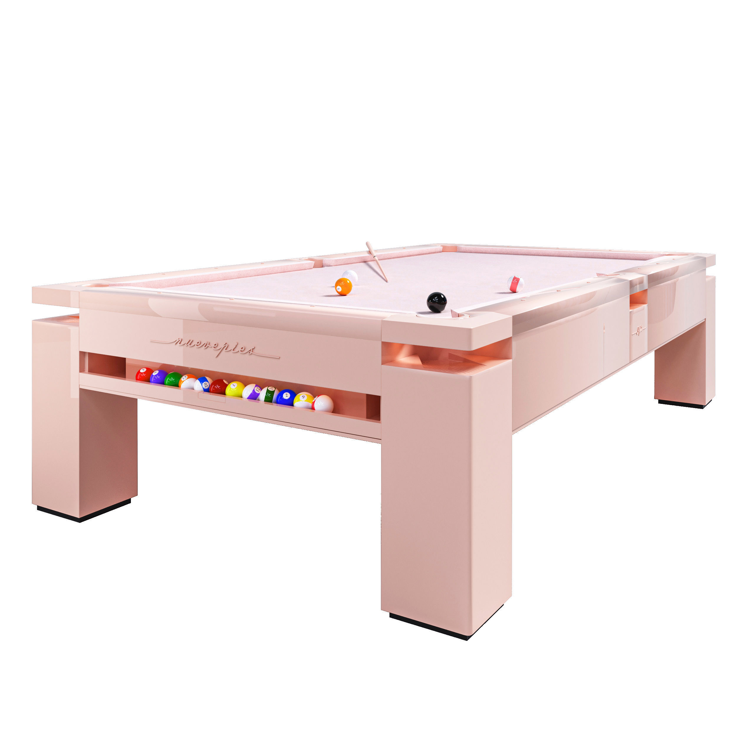 Pool table MONOCOLOR PINK PASTEL 3D model | CGTrader