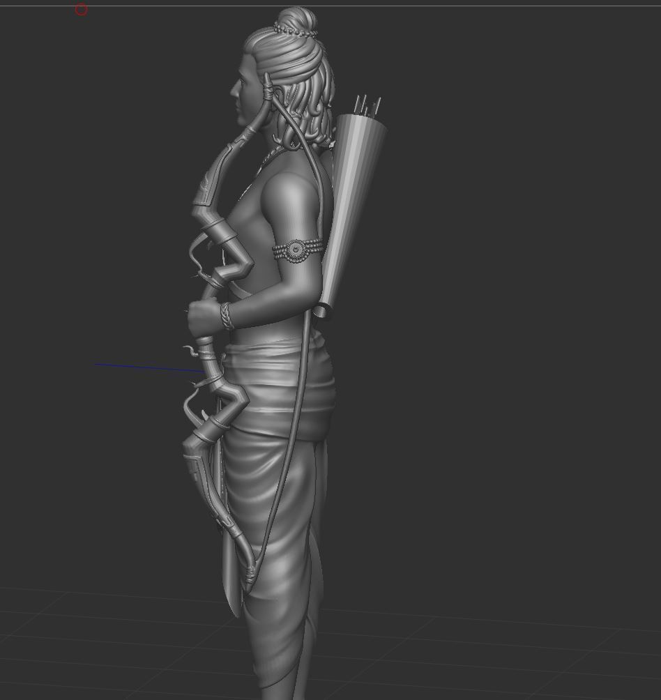 Indian God Ram 3D model 3D printable | CGTrader