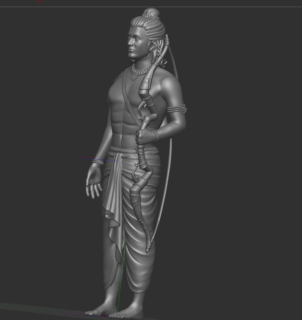 Indian God Ram 3D model 3D printable | CGTrader