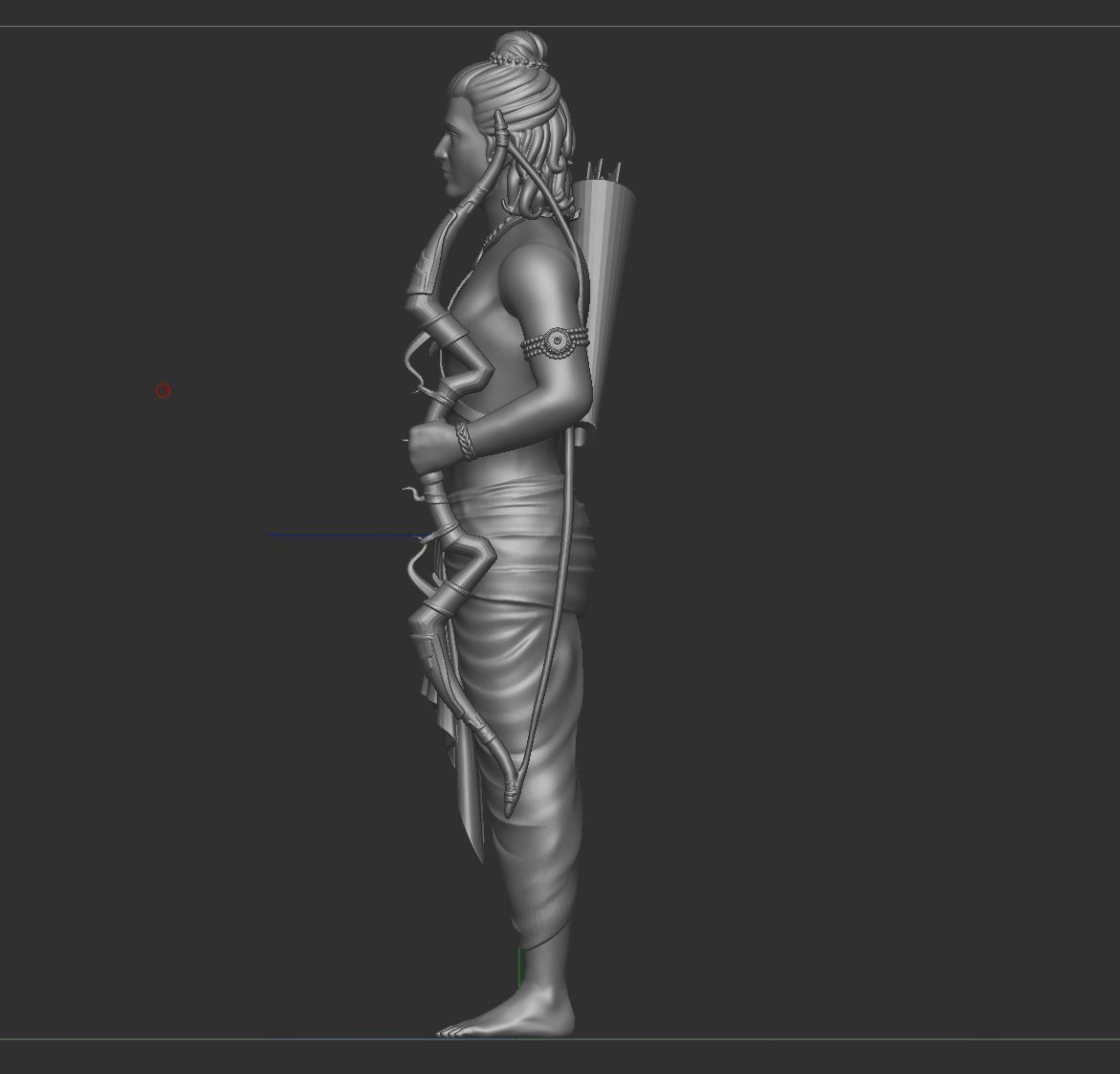 Indian God Ram 3D model 3D printable | CGTrader