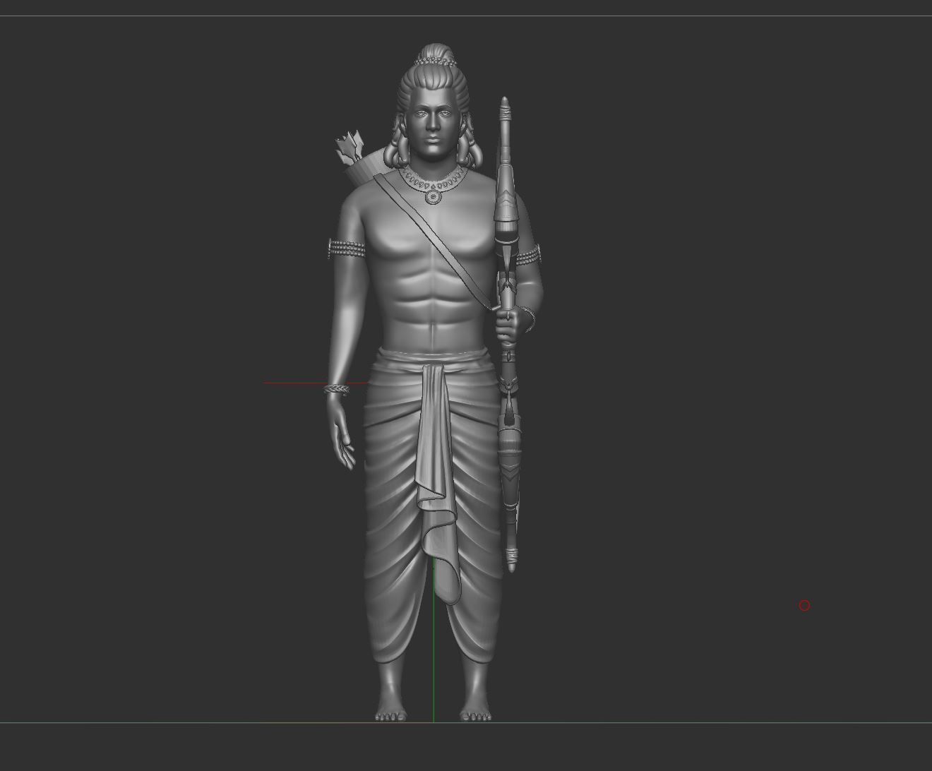 Indian God Ram 3D model 3D printable | CGTrader