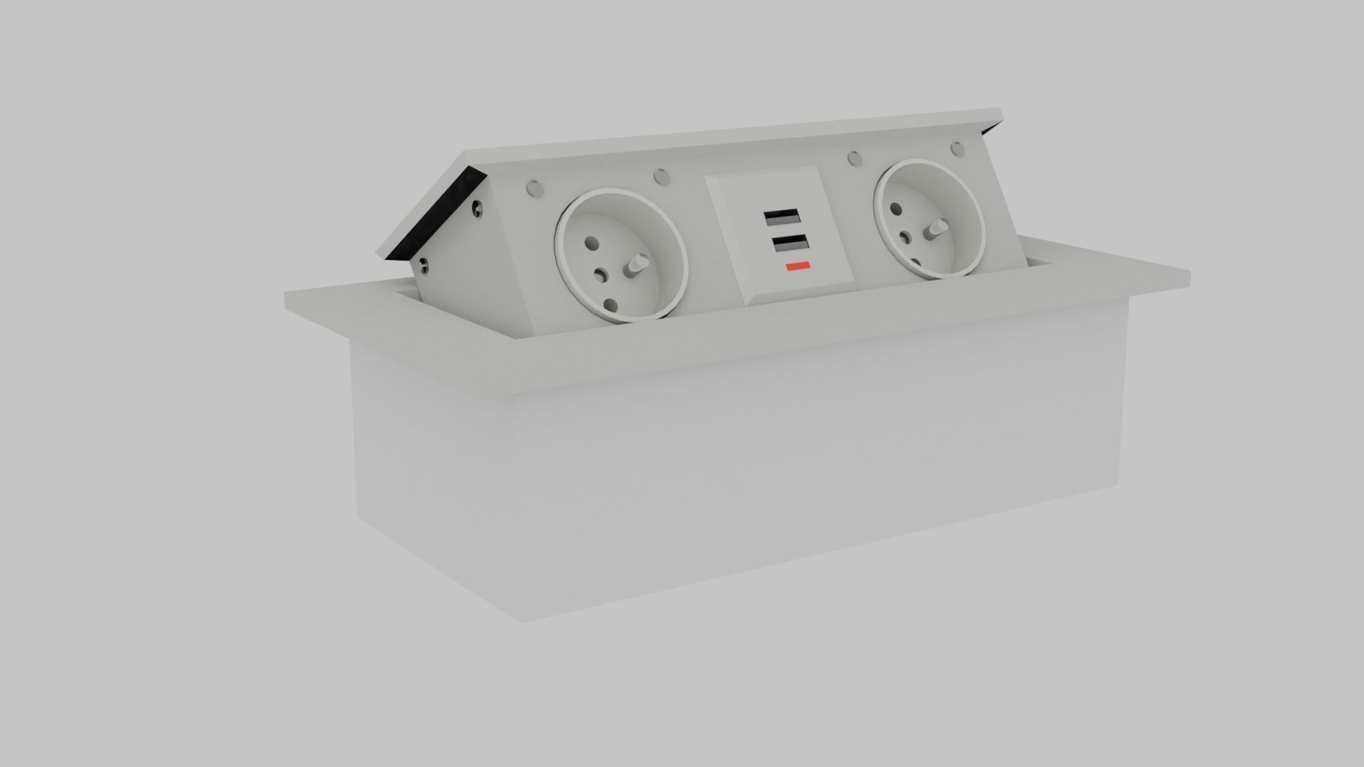 Hidden socket realistic animated model 3D model animated | CGTrader