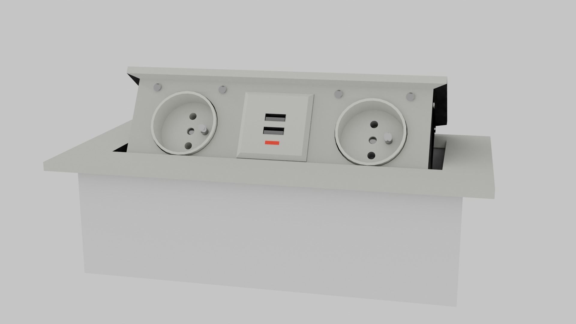 Hidden socket realistic animated model 3D model animated | CGTrader