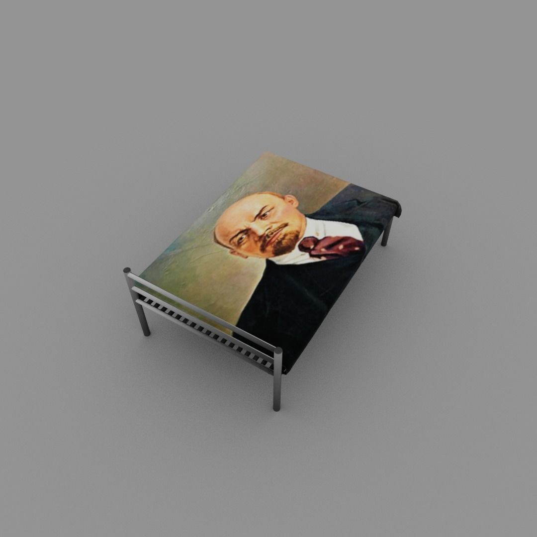 3D model Bed Soviet union VR / AR / low-poly | CGTrader