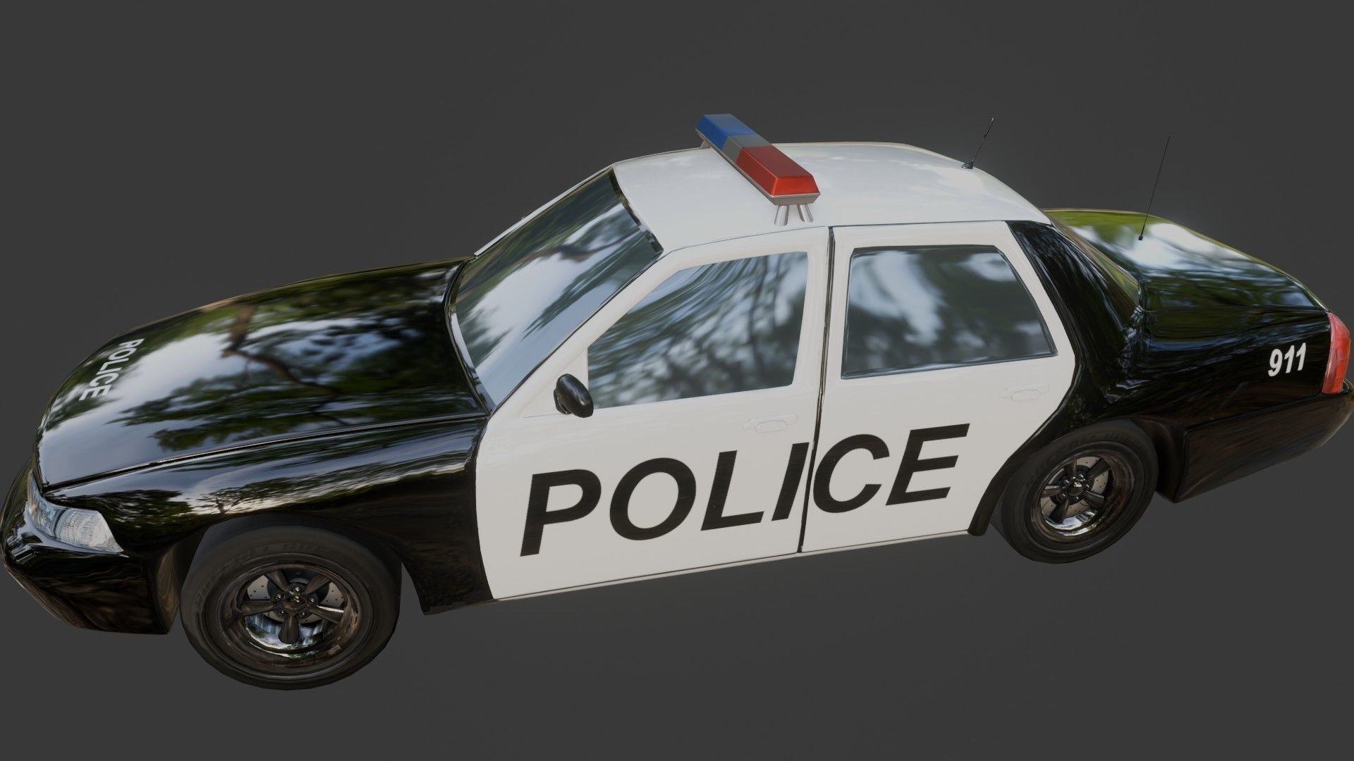 Police Car 3D model | CGTrader