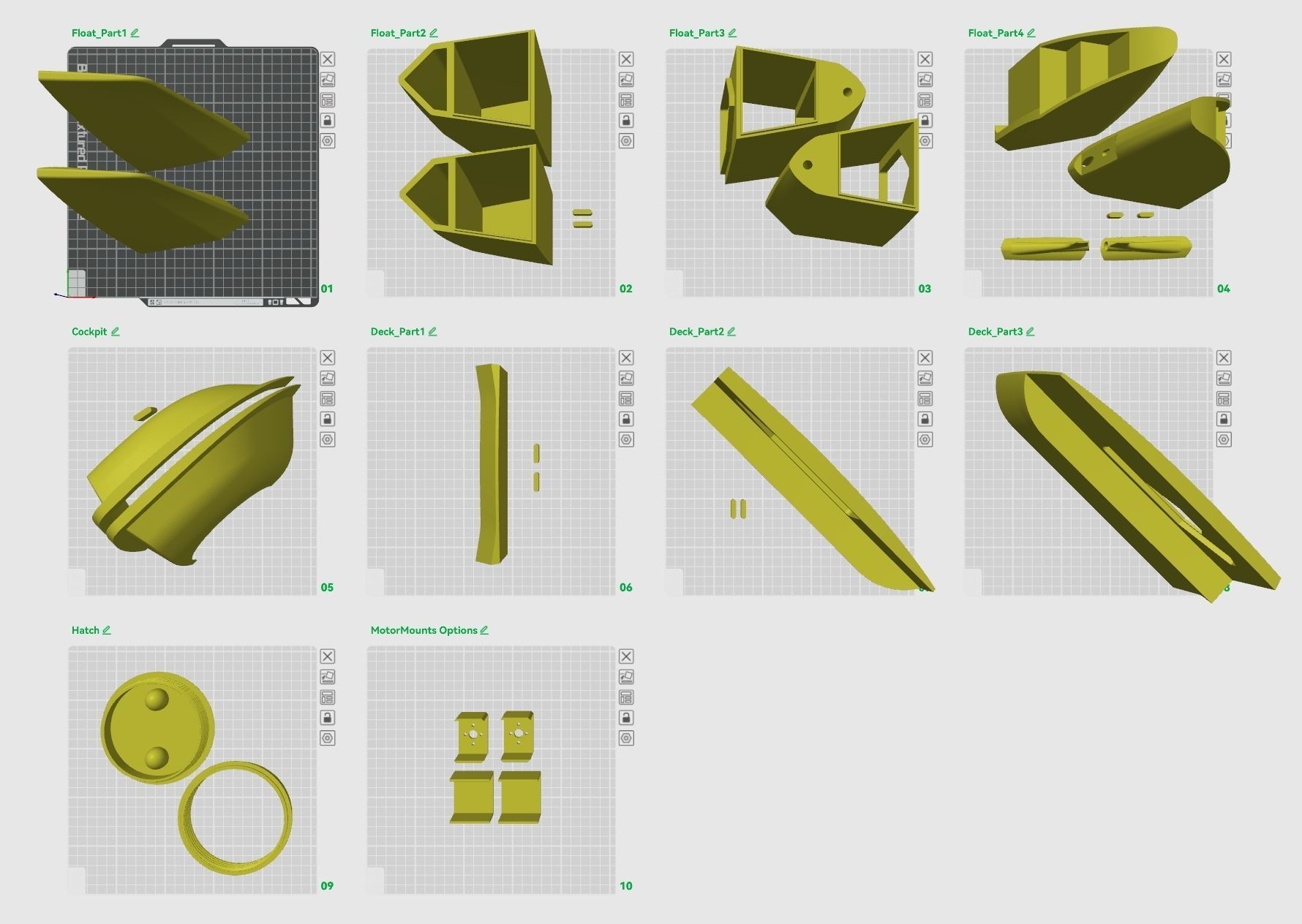 3D Print RC Boat Collection 3D printable | CGTrader