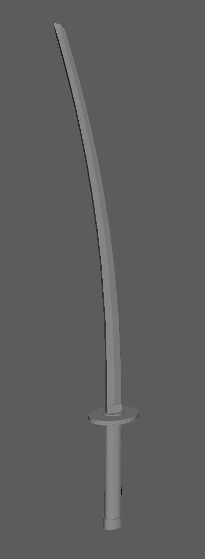 Simple Low-Poly Katana free VR / AR / low-poly 3D model | CGTrader