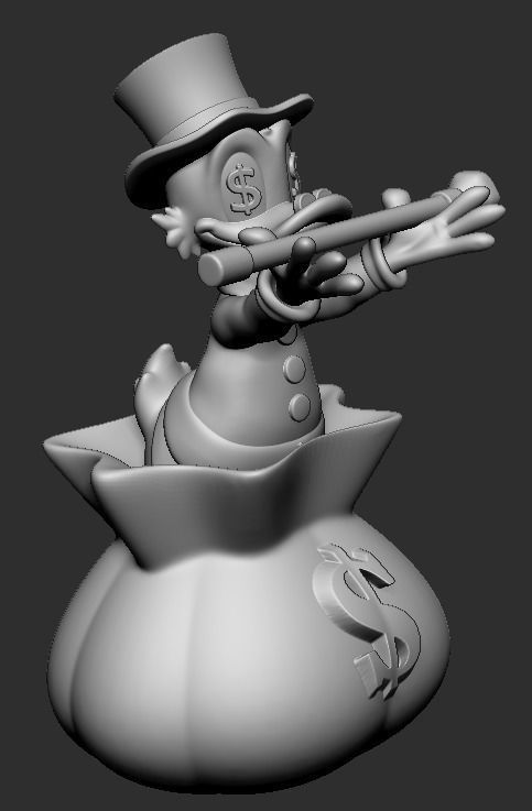 Scrooge McDuck 3D model 3D printable | CGTrader