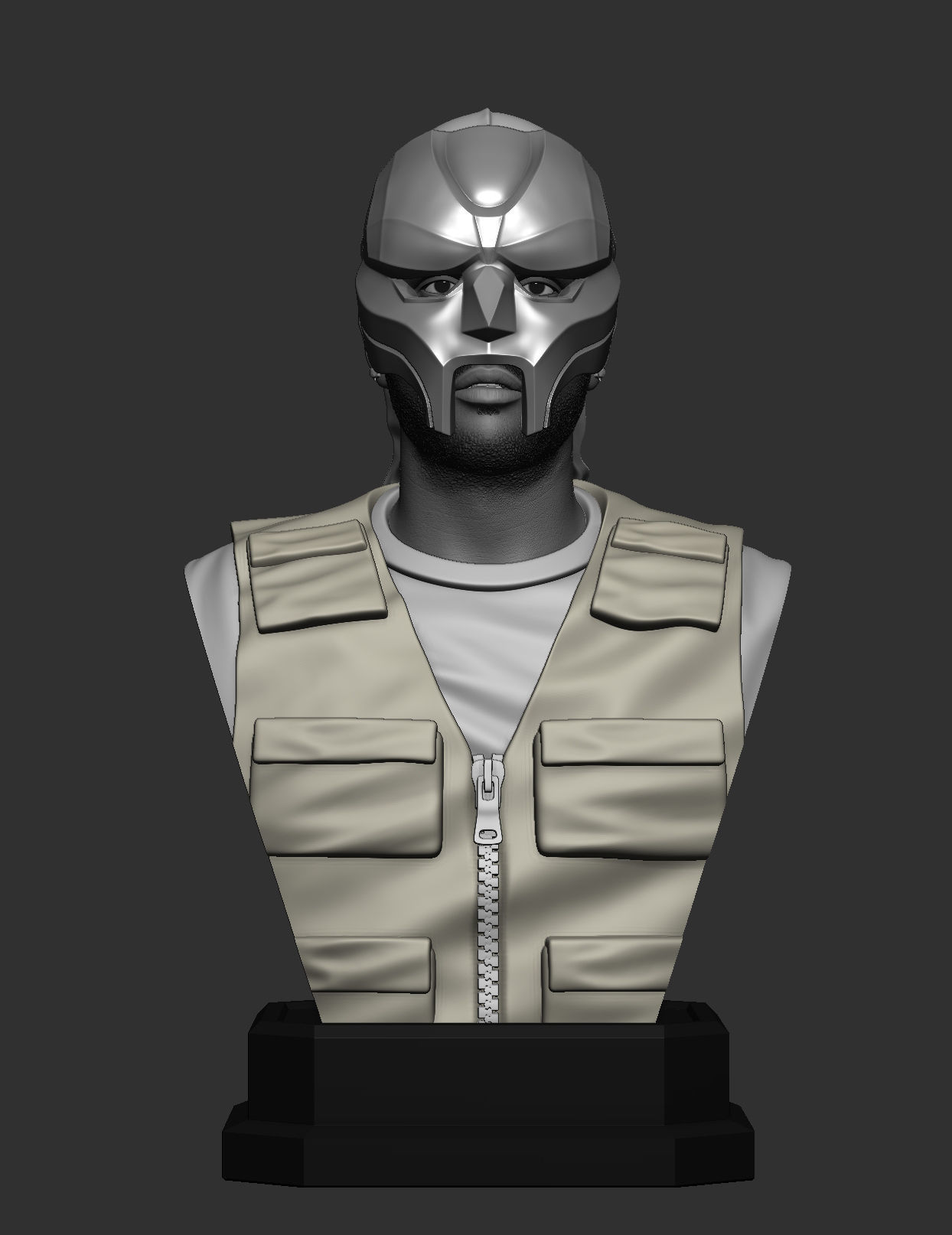 The Weeknd MF DOOM Mask - Bust 3D model 3D printable | CGTrader