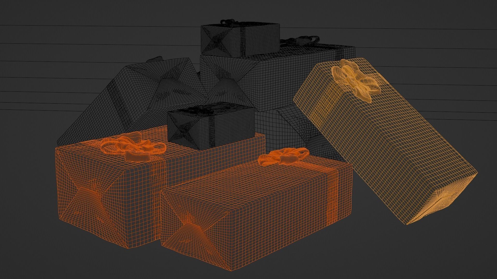 3D model kraft gift wrap VR / AR / low-poly | CGTrader
