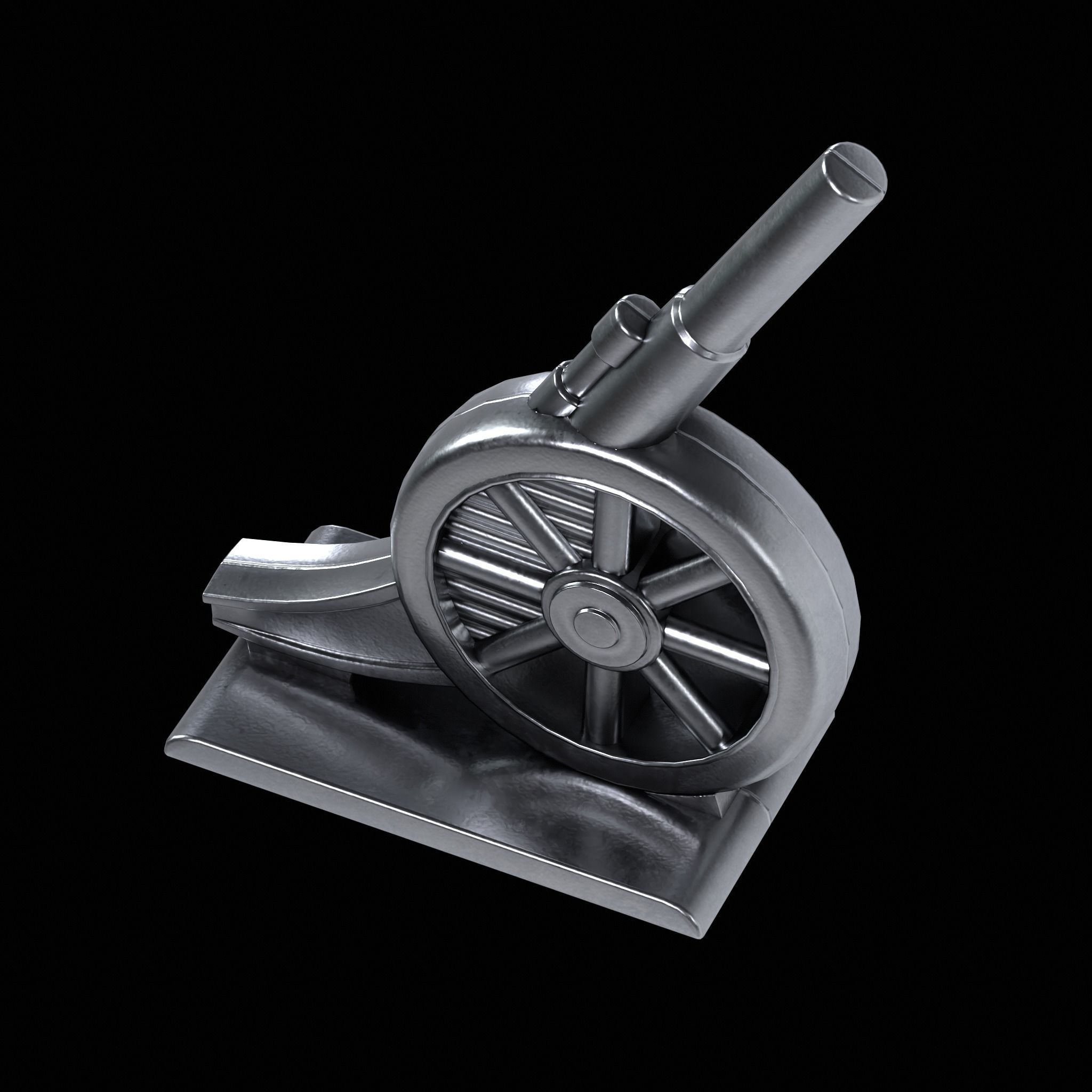 3D model Monopoly Cannon VR / AR / low-poly | CGTrader