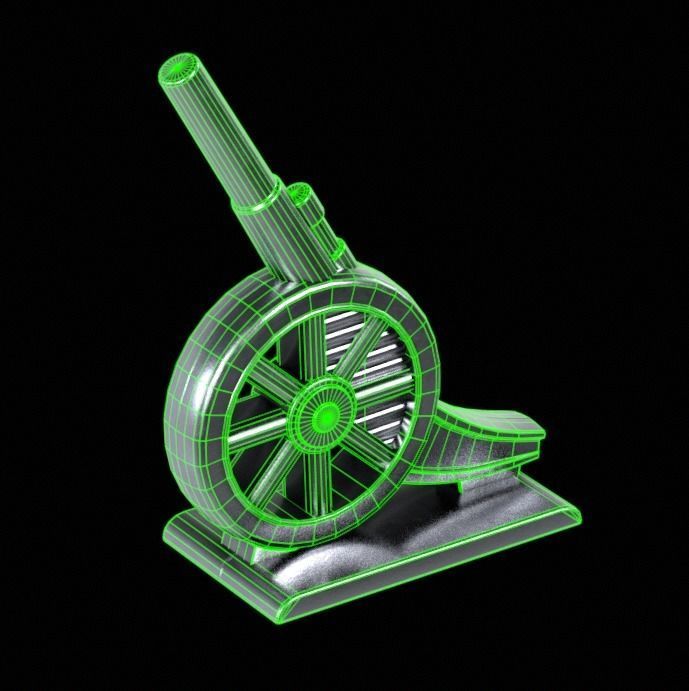 3D model Monopoly Cannon VR / AR / low-poly | CGTrader