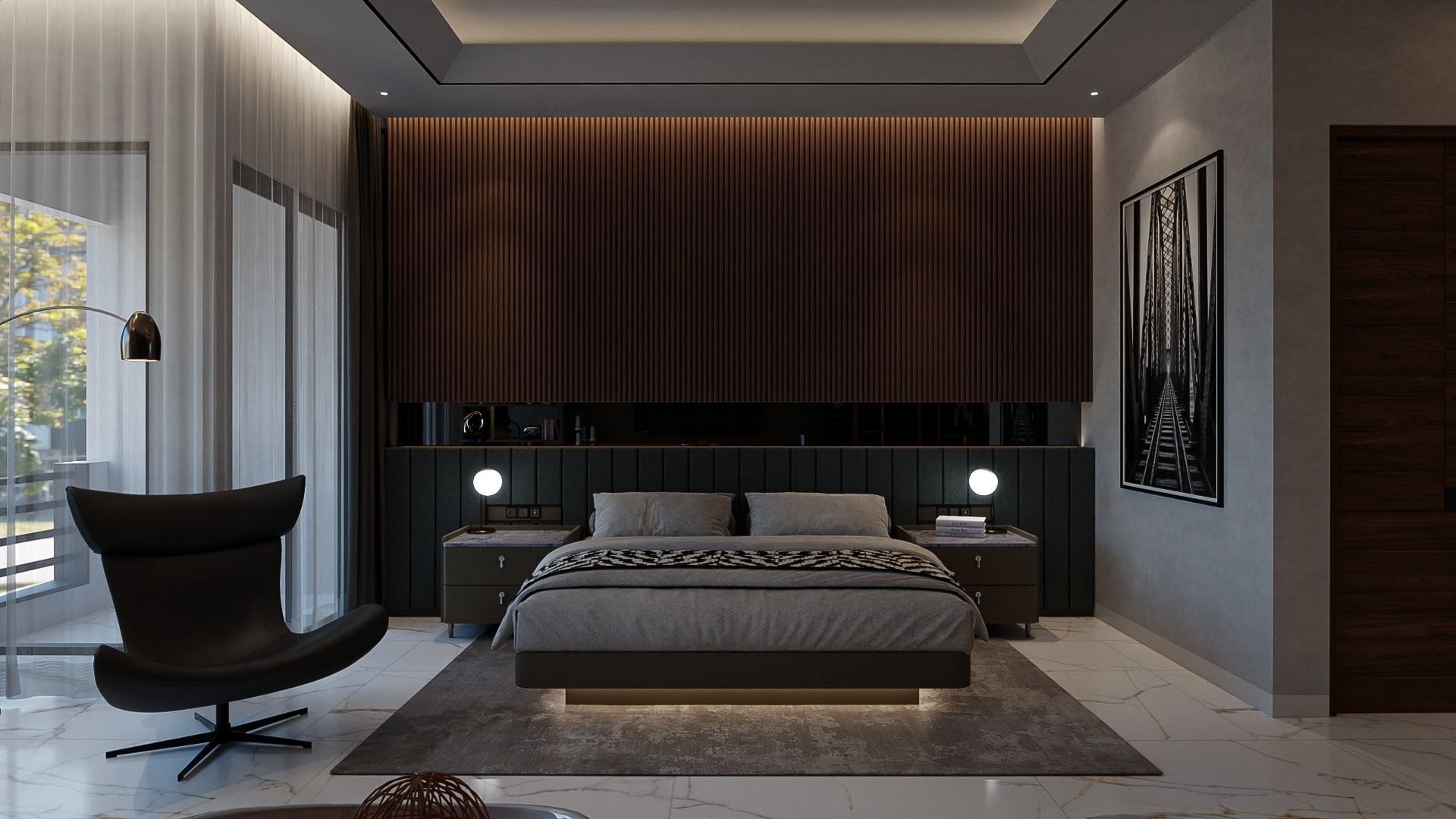 Bedroom - Contemporary Style Blend -Fbx -Obj 3D model | CGTrader