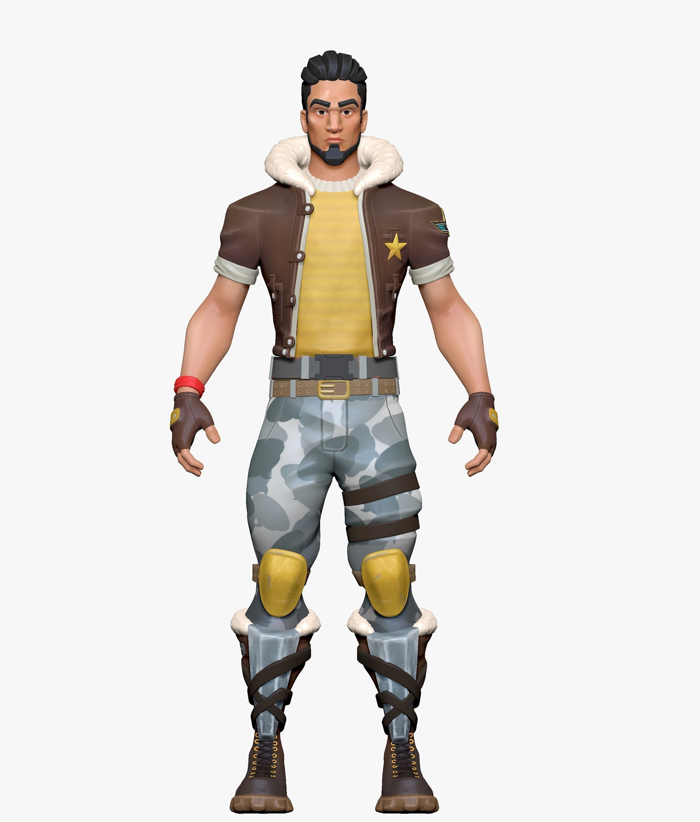 3D model Derrek VR / AR / low-poly | CGTrader