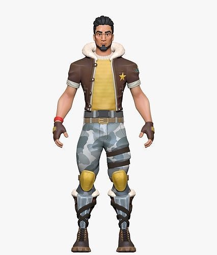 3D model Derrek VR / AR / low-poly | CGTrader