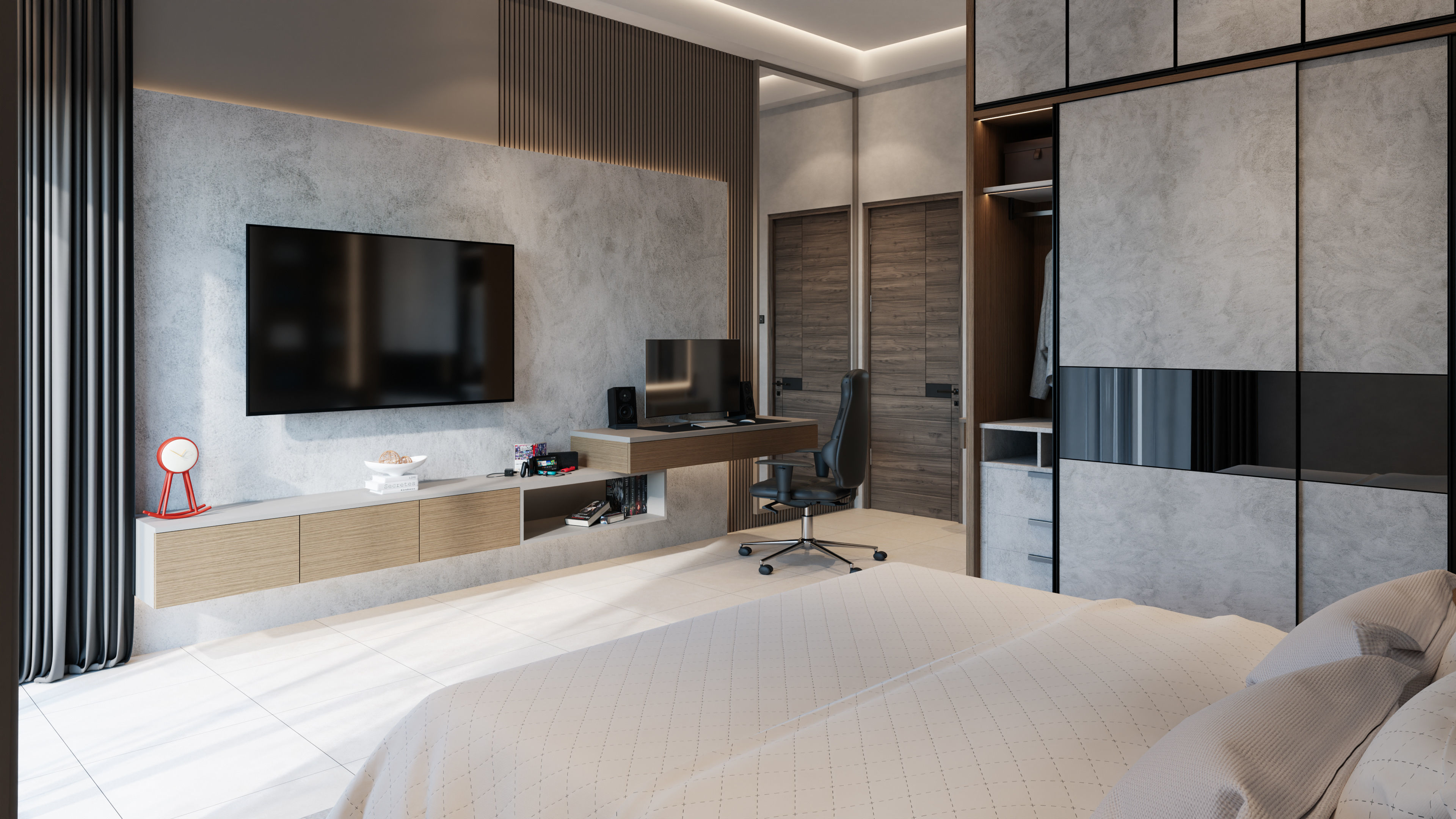 Bedroom - Contemporary Style Blender - Fbx - Obj 3D model | CGTrader