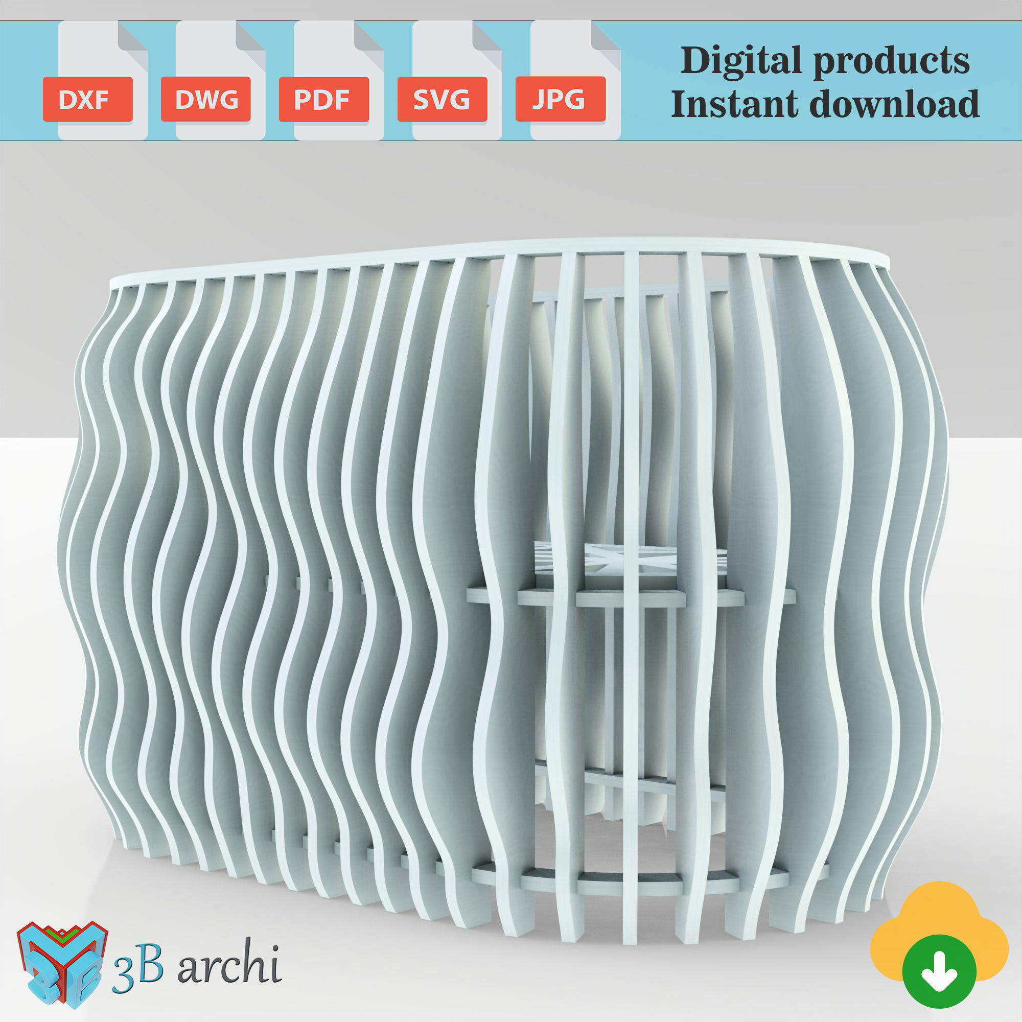 Parametric kids bed 3D model | CGTrader