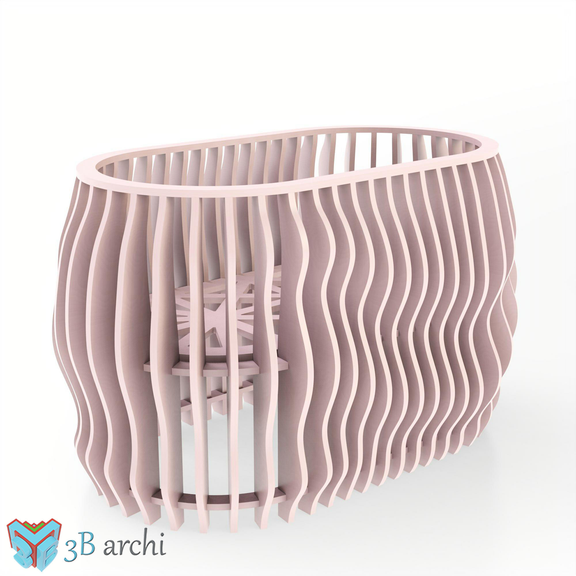 Parametric kids bed 3D model | CGTrader
