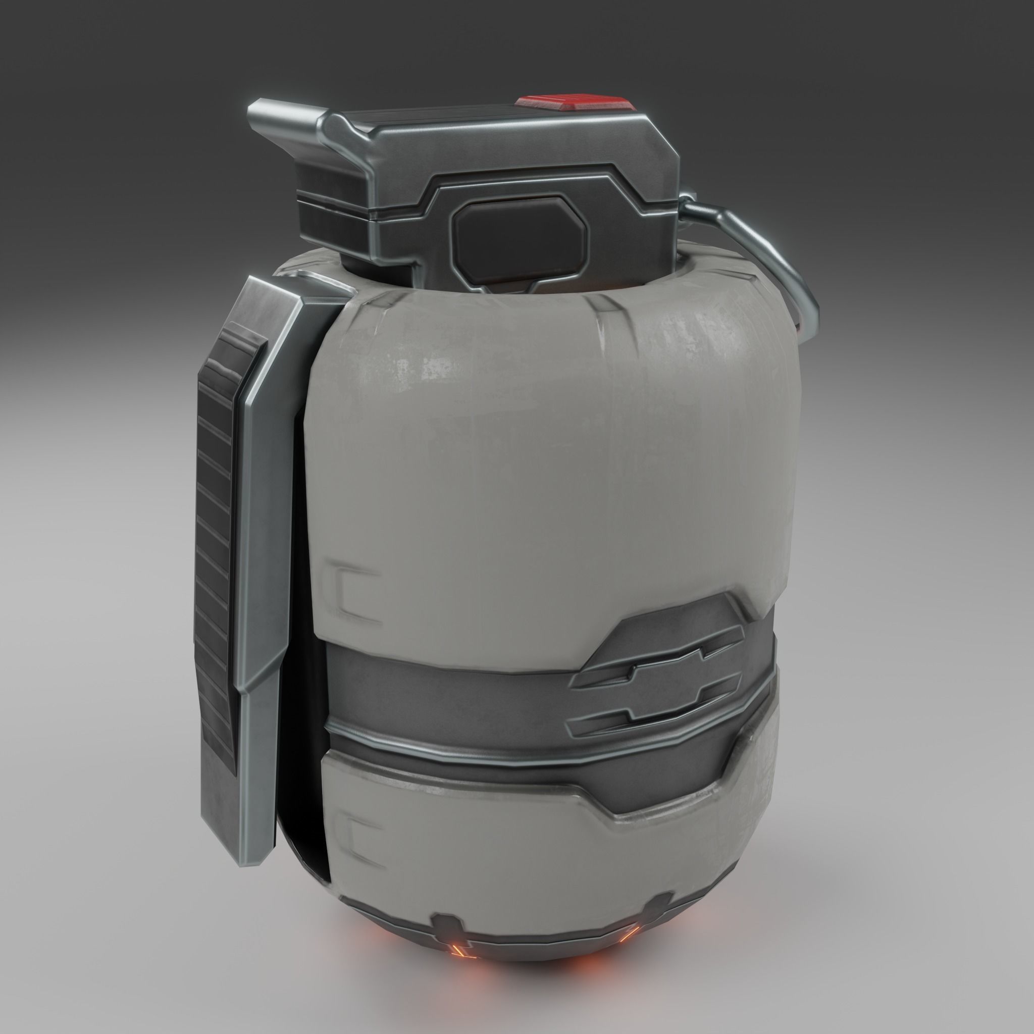 3D model sci-fi grenade attack VR / AR / low-poly | CGTrader
