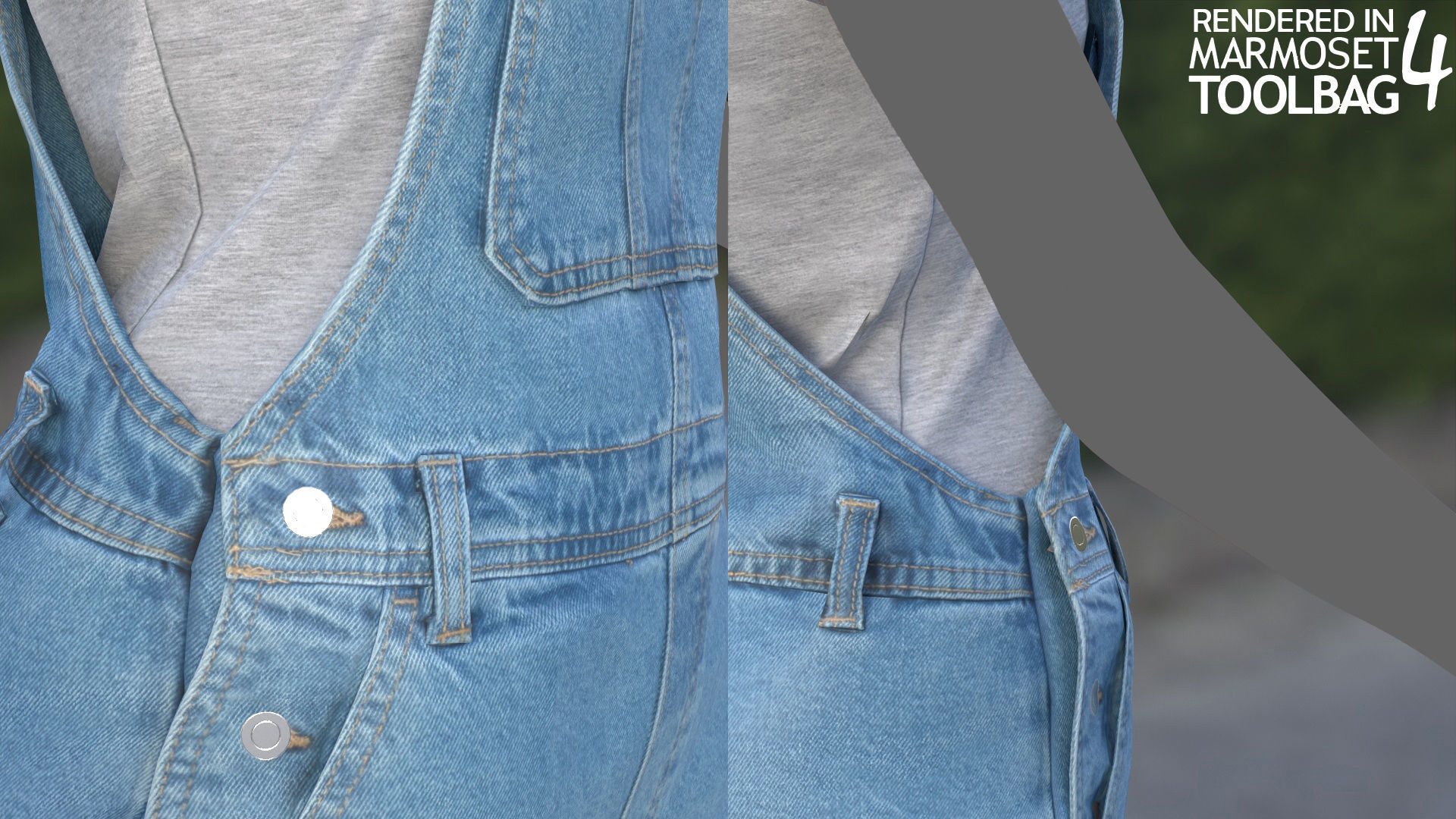3D model Female Overall Outfit 3 VR / AR / low-poly | CGTrader