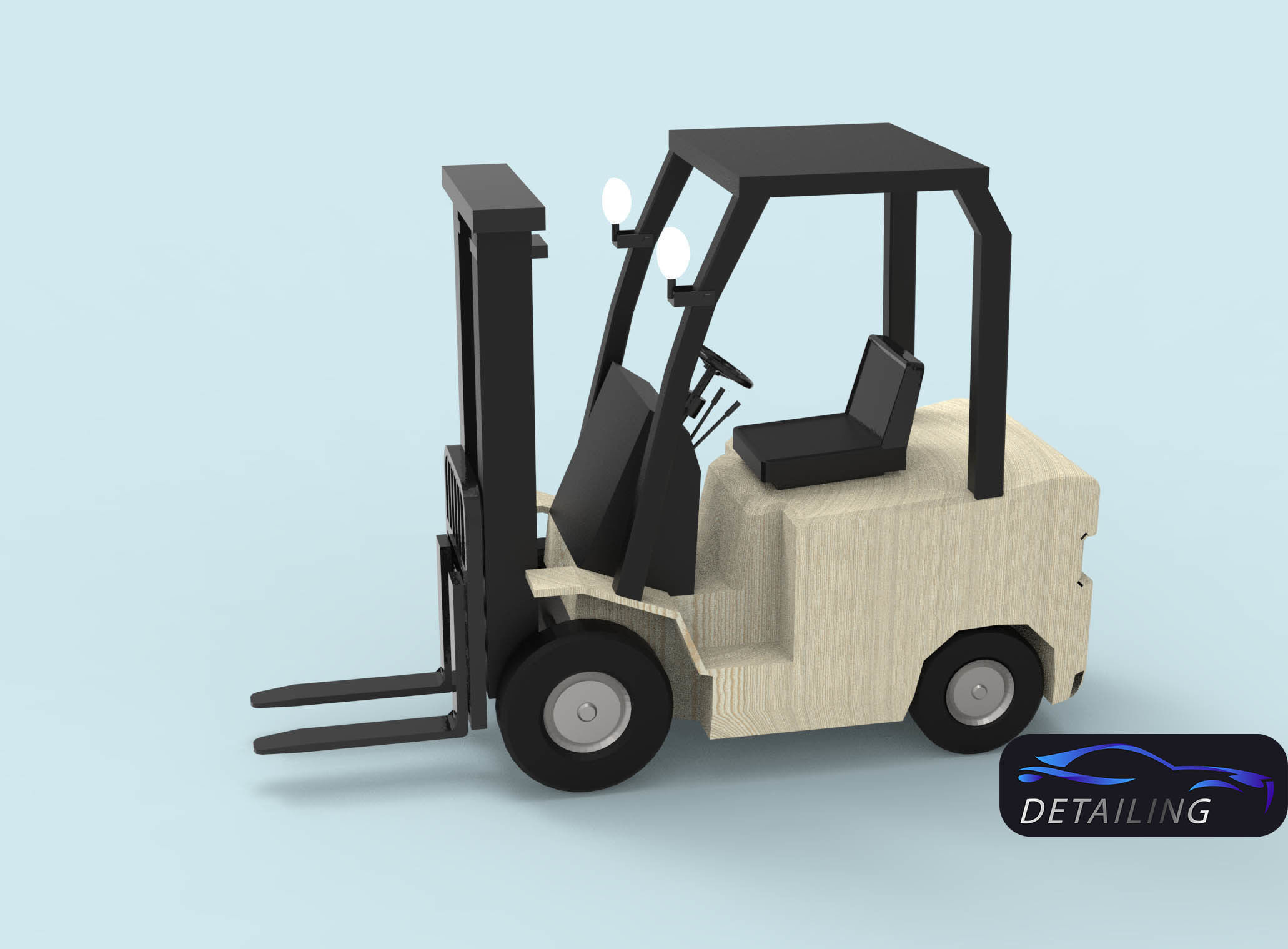 FORKLIFT FOR 3D PRINTING 3D model | CGTrader