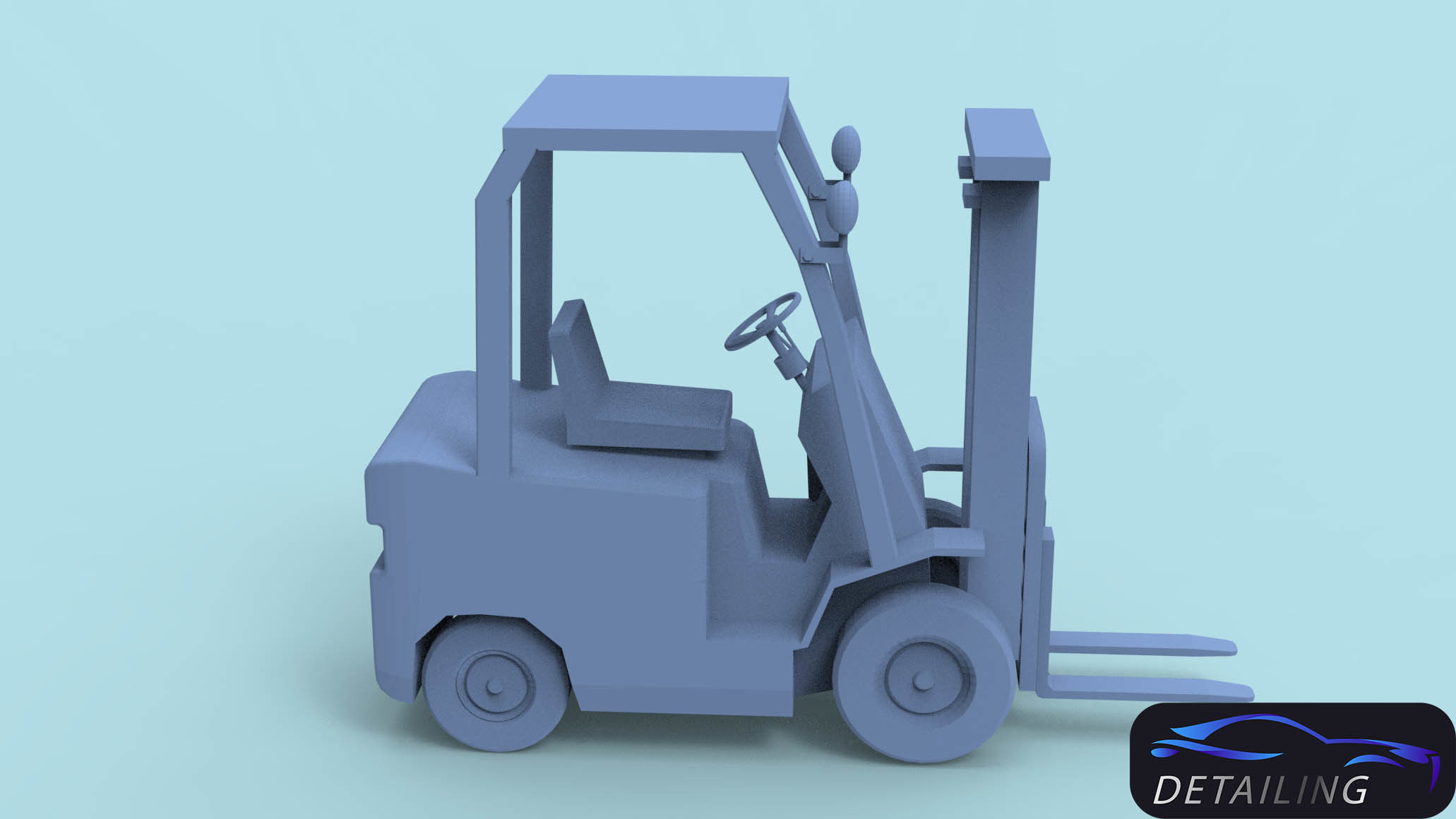 FORKLIFT FOR 3D PRINTING 3D model | CGTrader