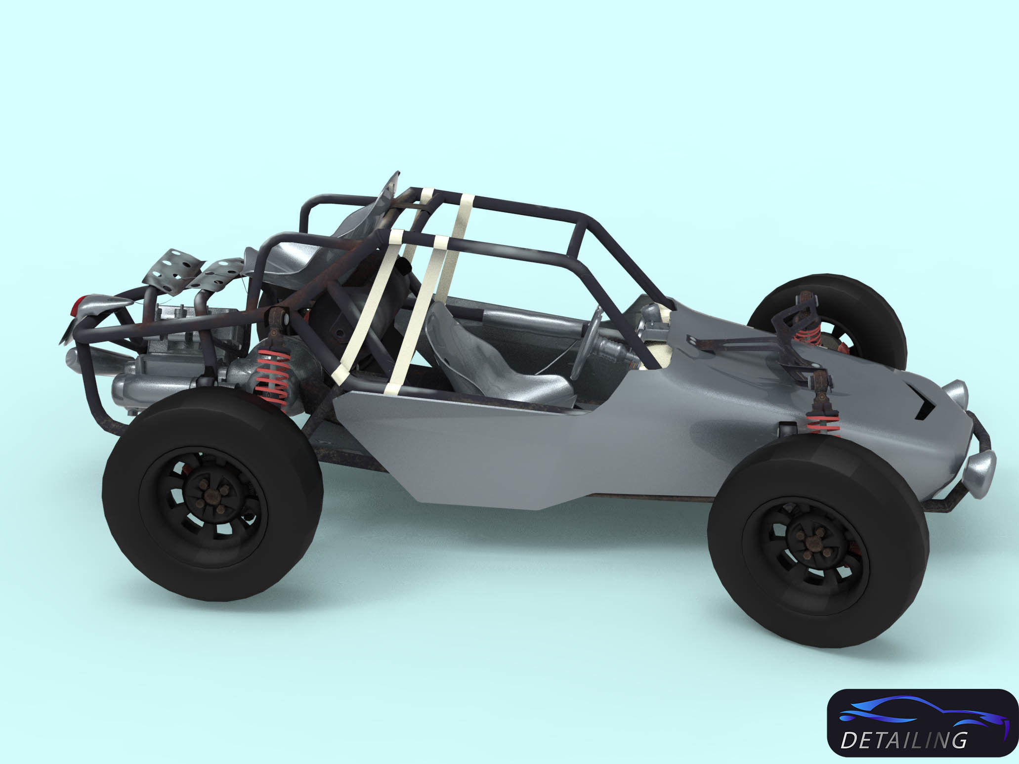 Buggy for 3d printing 3D model | CGTrader
