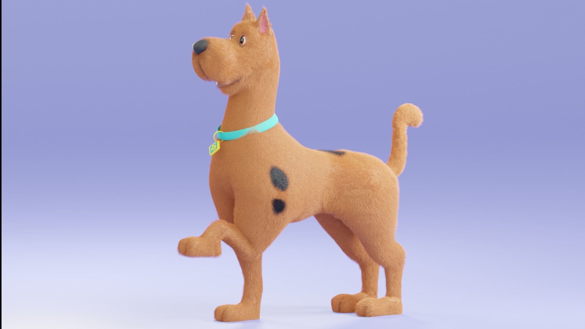 3D model Scooby-Doo rigged and fur VR / AR / low-poly rigged | CGTrader