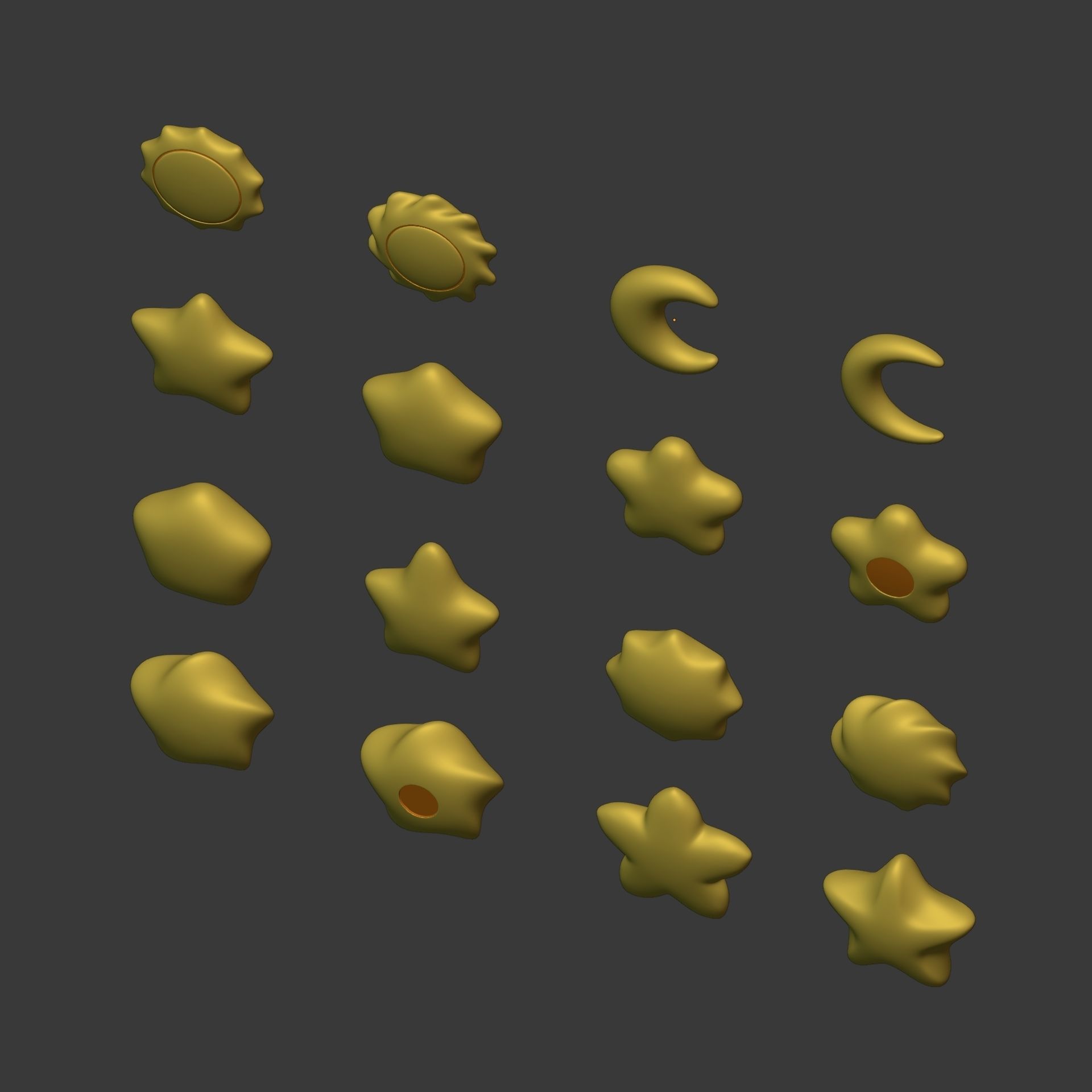 3D model Cartoon Stars Pack VR / AR / low-poly | CGTrader
