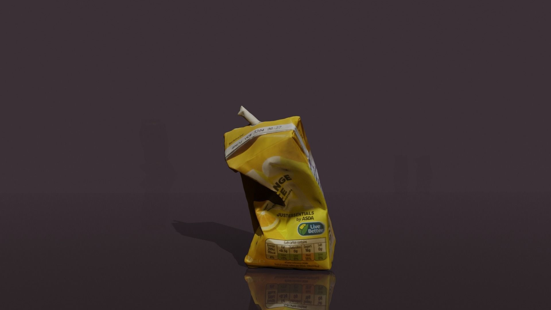 Crushed Juice Cartons 3D model | CGTrader