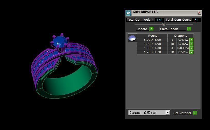 Rings 3D model 3D printable | CGTrader