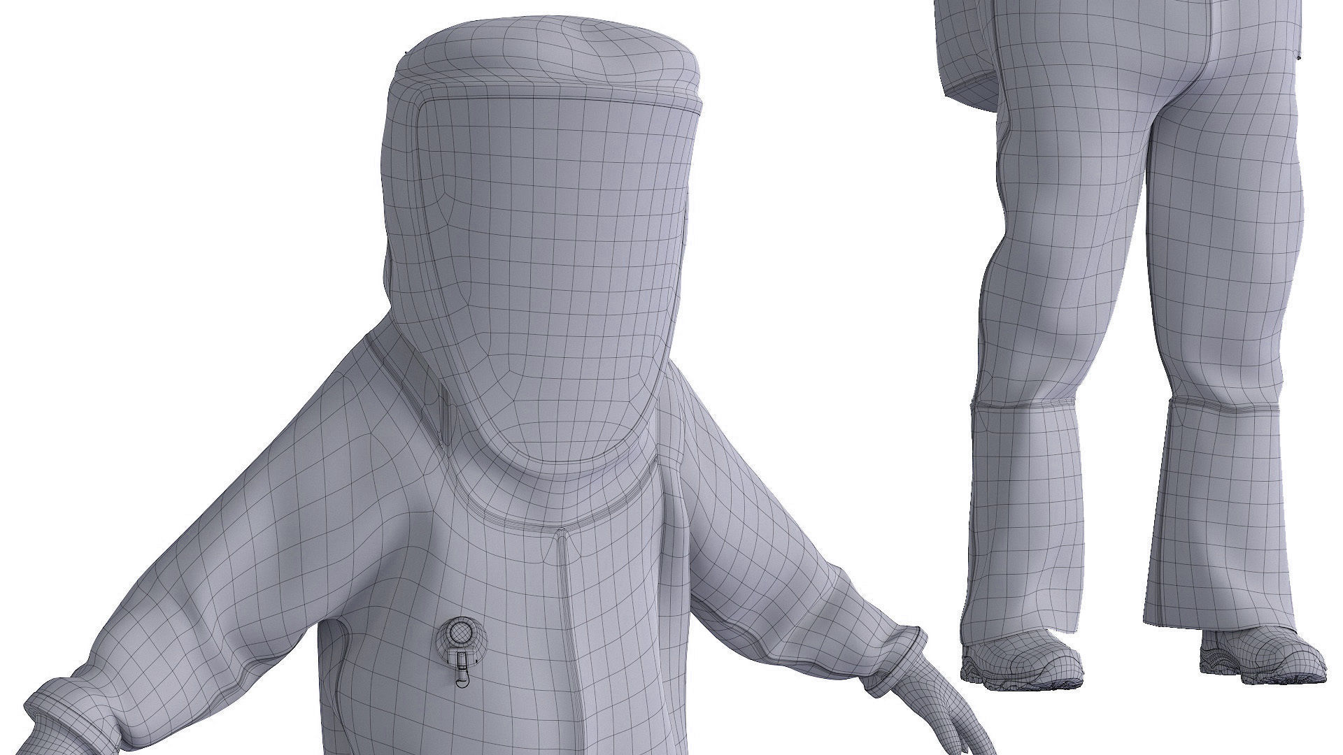 3D model Male Chemical Outfit VR / AR / low-poly | CGTrader