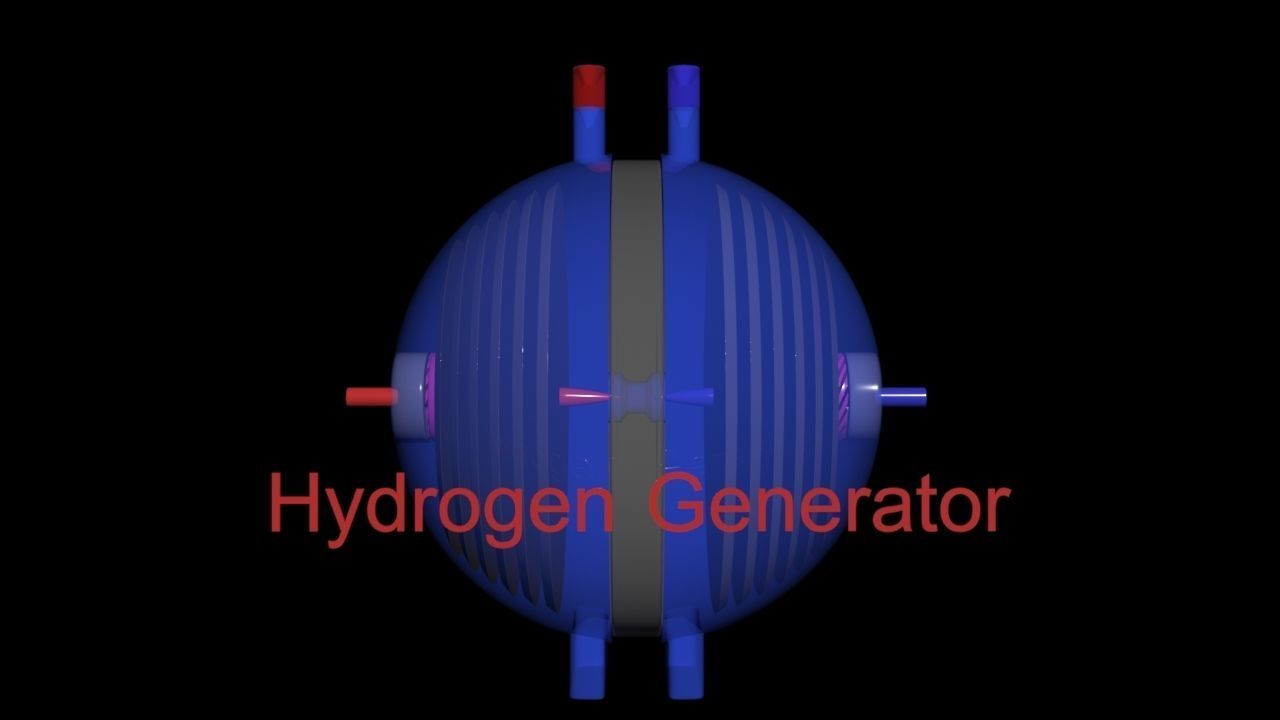 Hydrogen Generator Design - Concept 3D model | CGTrader